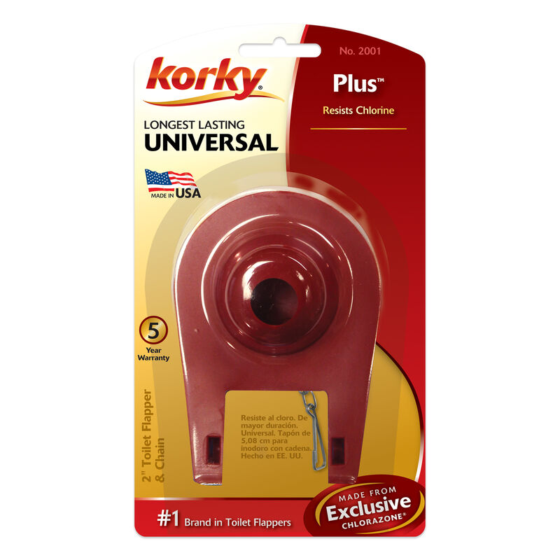 Korky Plus Universal 2 Inch Toilet Flapper Red | Stine Home + Yard ...