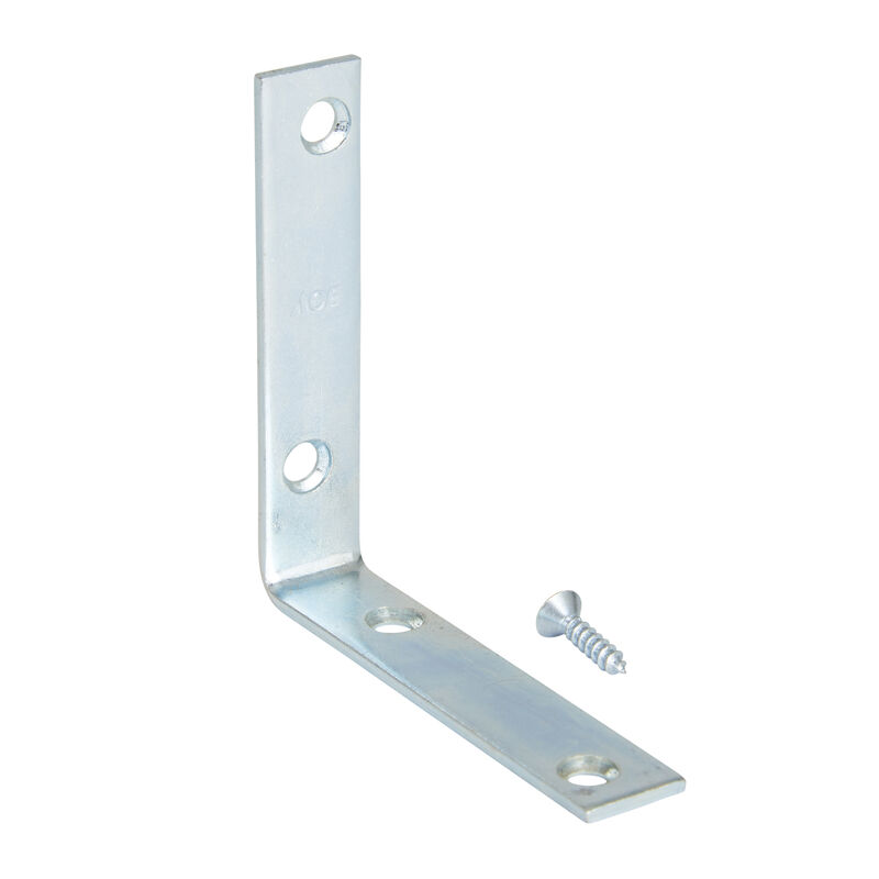 Ace 3-1/2 in. H X 4.75 in. W X 3-1/2 in. D Zinc Inside L Corner Brace ...