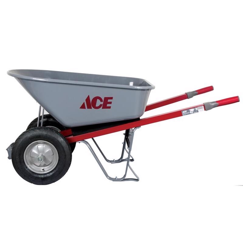 Ace Steel Contractor Wheelbarrow 6 cu ft | Stine Home + Yard : The ...