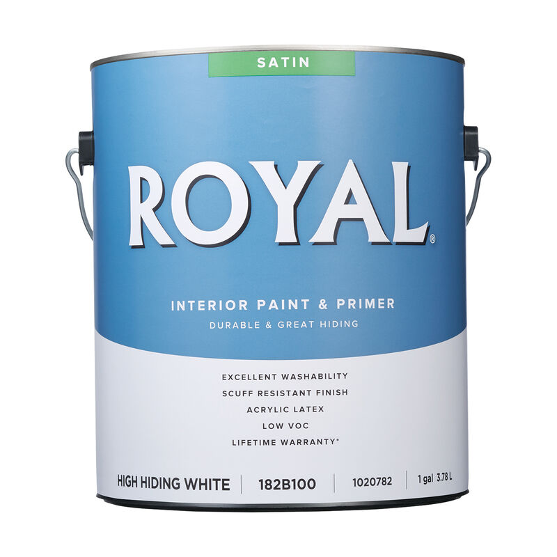 Royal Satin High Hiding White Paint Interior 1 gal | Stine Home + Yard ...