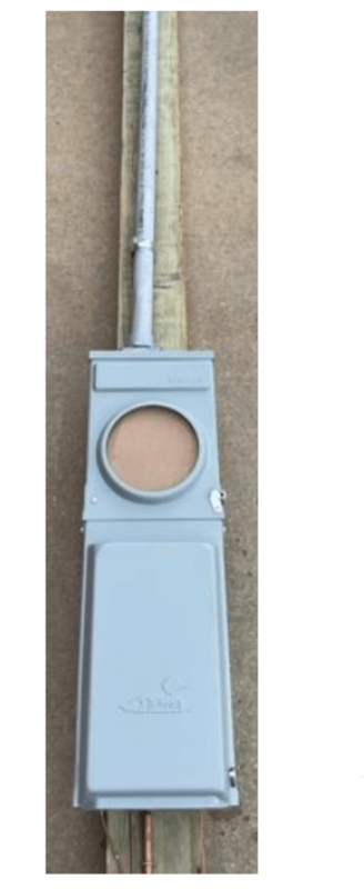 100 amp Temporary Utility Pole overhead service w/GFCI 4 x 6 x 20 ...