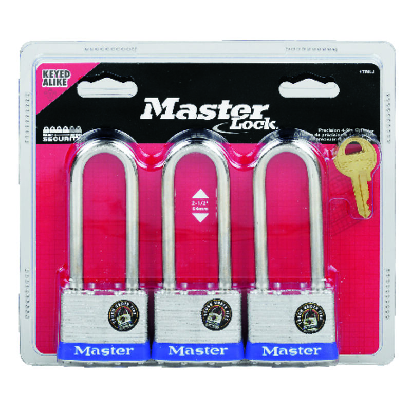 Master Lock 4-11/16 in. H X 1-3/4 in. W Laminated Steel Double Locking ...