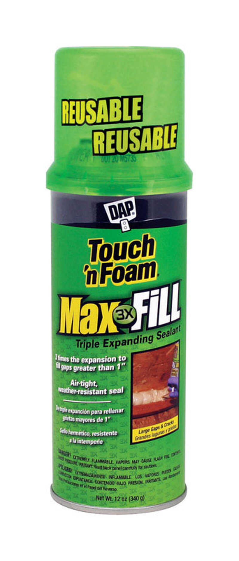 Dap Touch N Foam Max Fill Polyurethane Sealant 12 Oz Stine Home