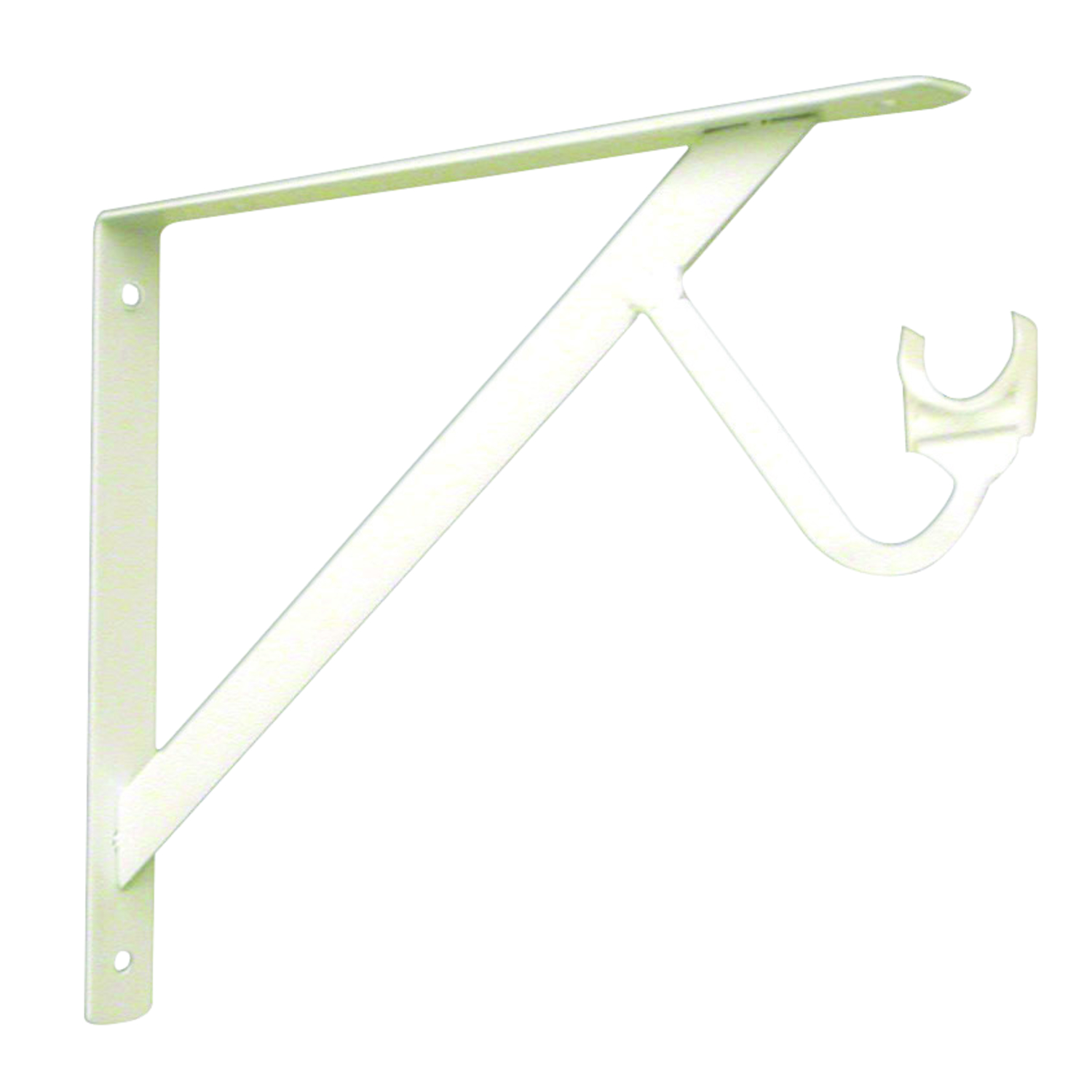 Knape & Vogt John Sterling White Steel Bracket 12 Ga. 11-1/4 in. L 500 ...