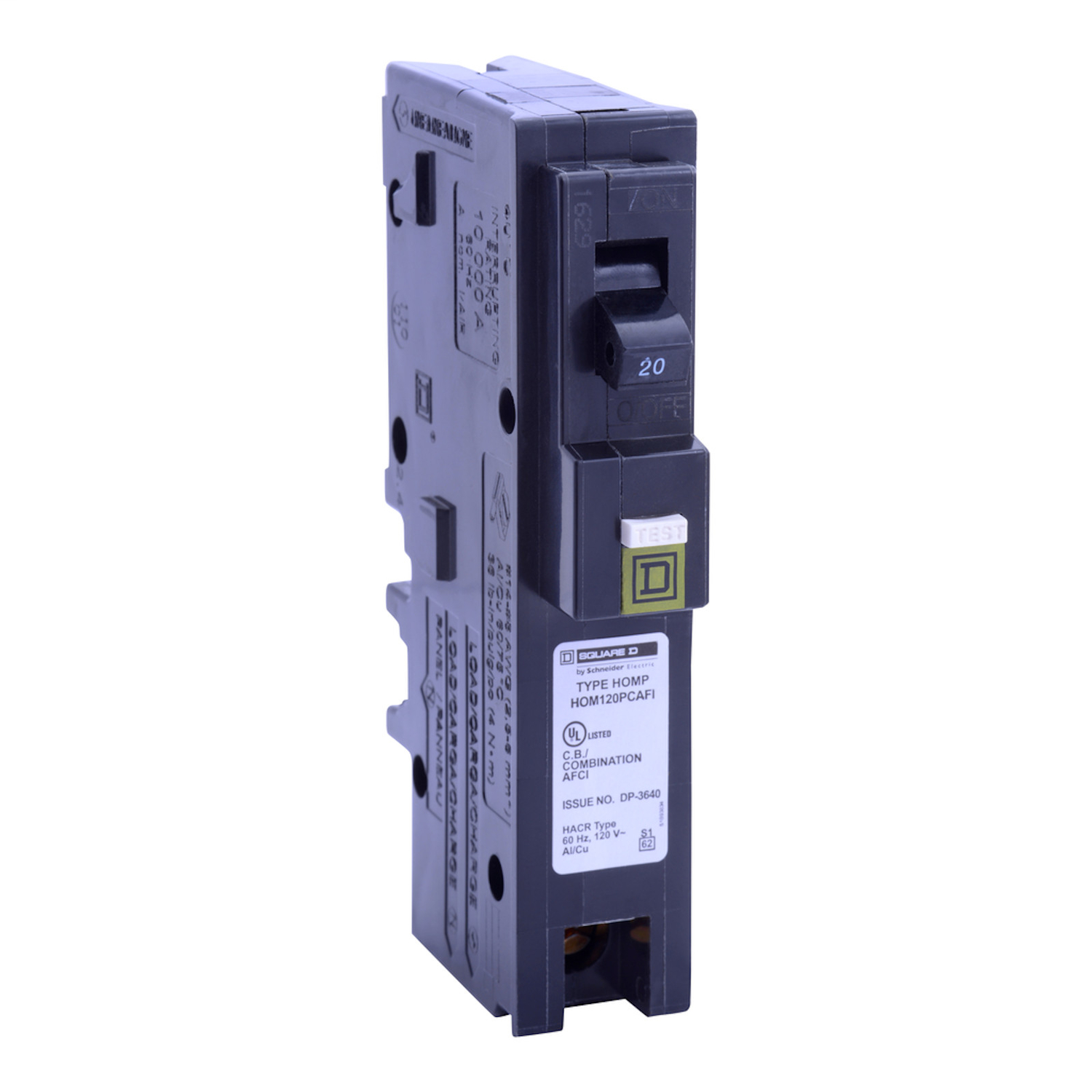 Square D HomeLine 20 amps Arc Fault Single Pole Circuit Breaker | Stine ...