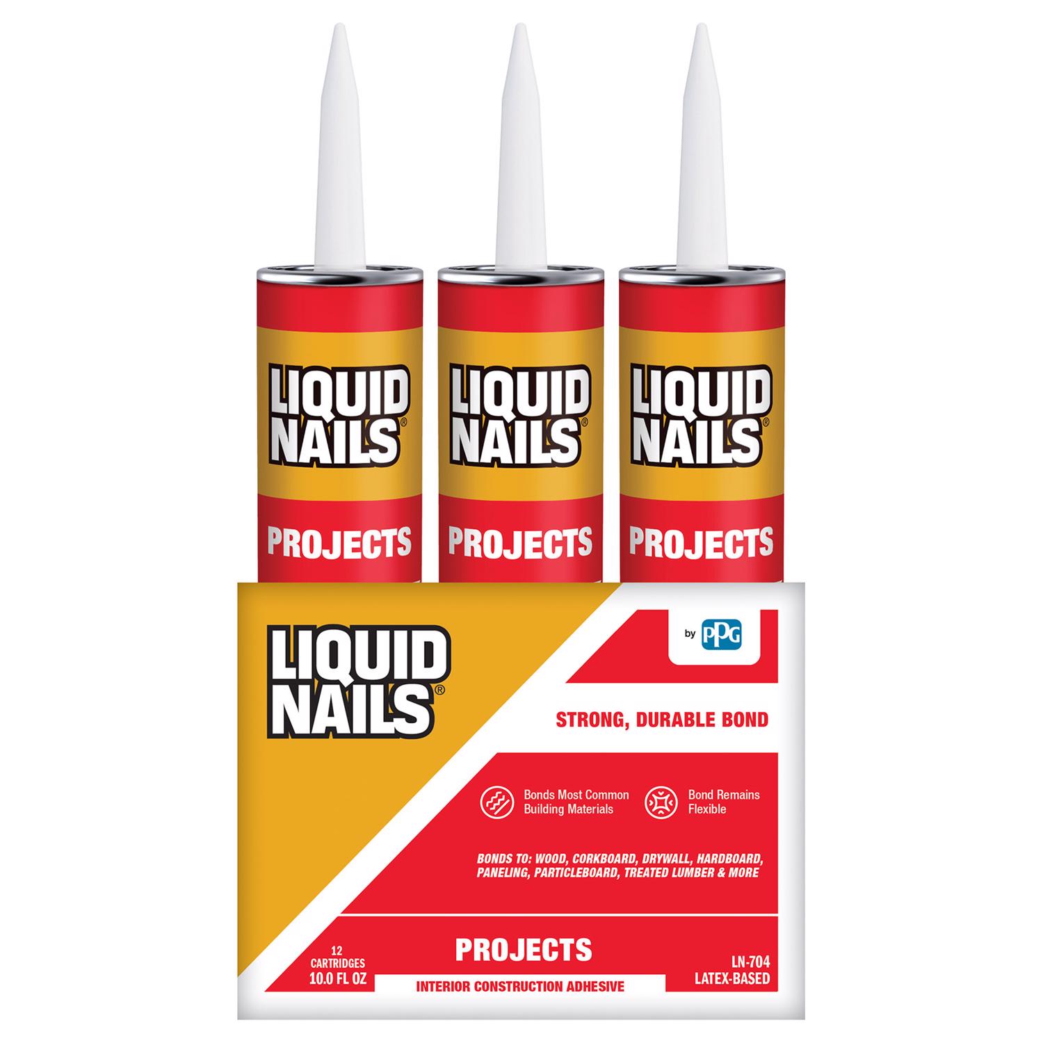 Liquid Nails Interior Projects Acrylic Latex Construction Adhesive 10 ...