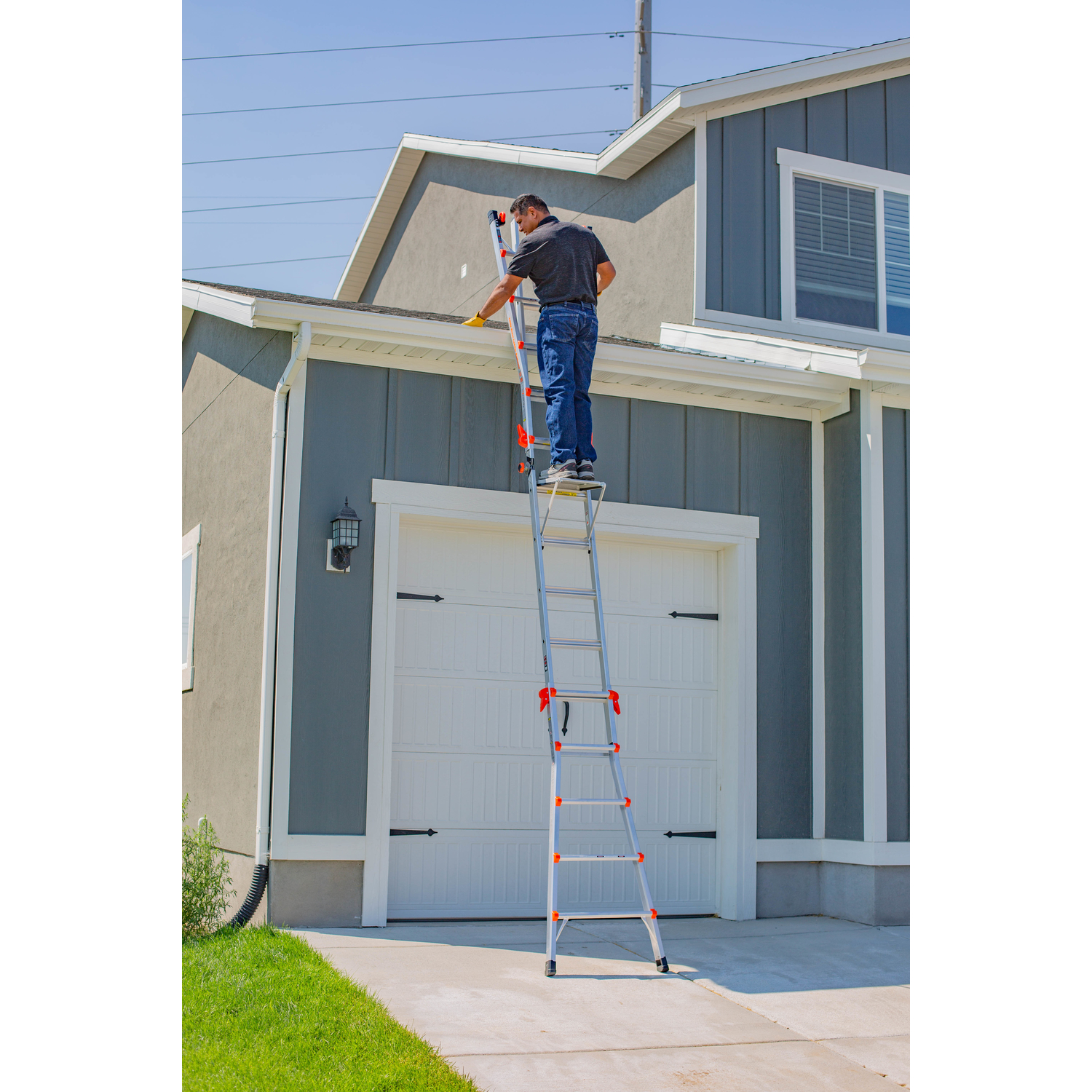 Little Giant Velocity 22 ft. H Aluminum Telescoping Multi-Position ...