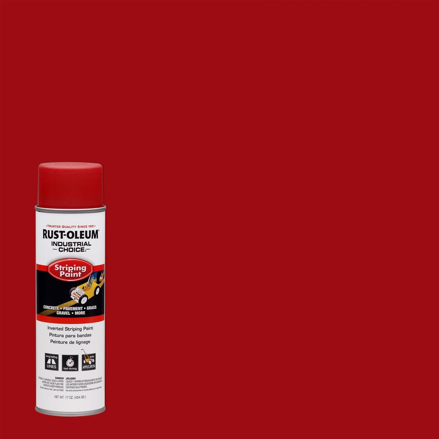 Rust-Oleum Industrial Choice Red Inverted Striping Paint 18 oz | Stine ...
