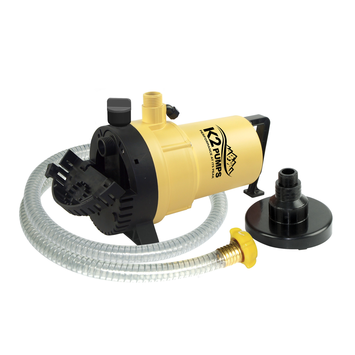 K2 Pumps 1/4 HP 1600 gph Thermoplastic Switchless Switch Dual Suction ...