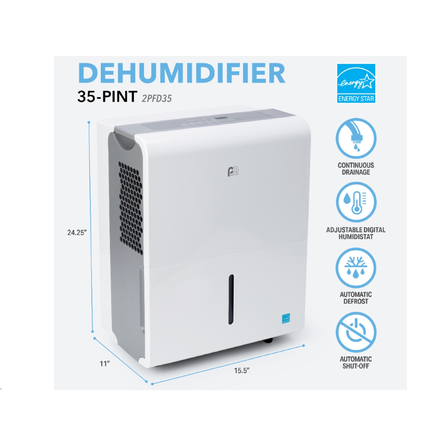 Perfect Aire 3000 sq ft 35 pt Dehumidifier | Stine Home + Yard : The ...