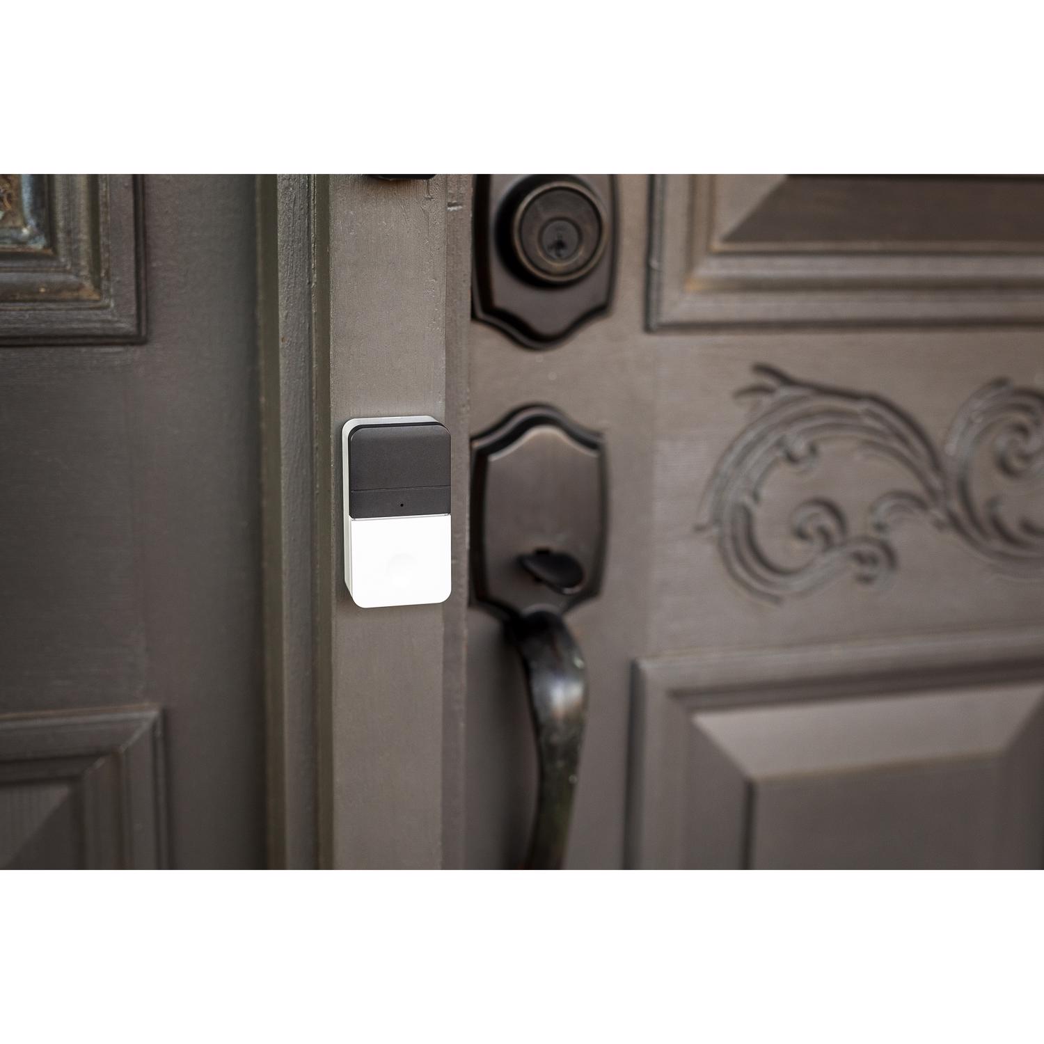 Heath Zenith Piezo Black/White Plastic Wireless Door Chime Bell | Stine ...