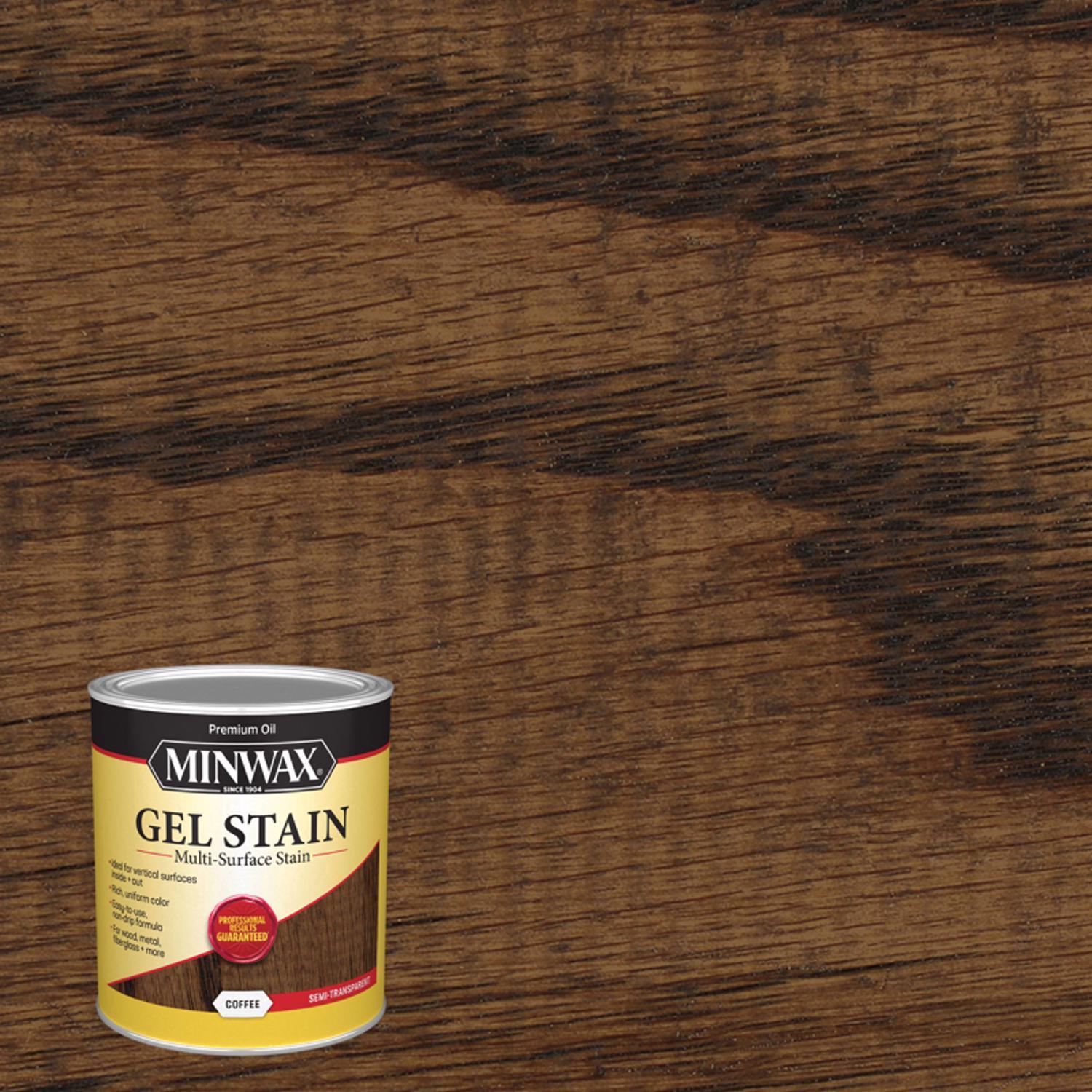 Minwax Gel Stain Semi-Transparent Coffee Oil-Based Gel Stain 1 qt ...