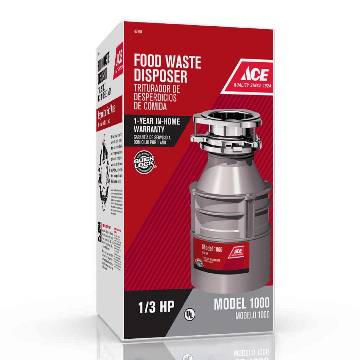 Ace 1/3 HP Continuous Feed Garbage Disposal | Stine Home + Yard : The ...
