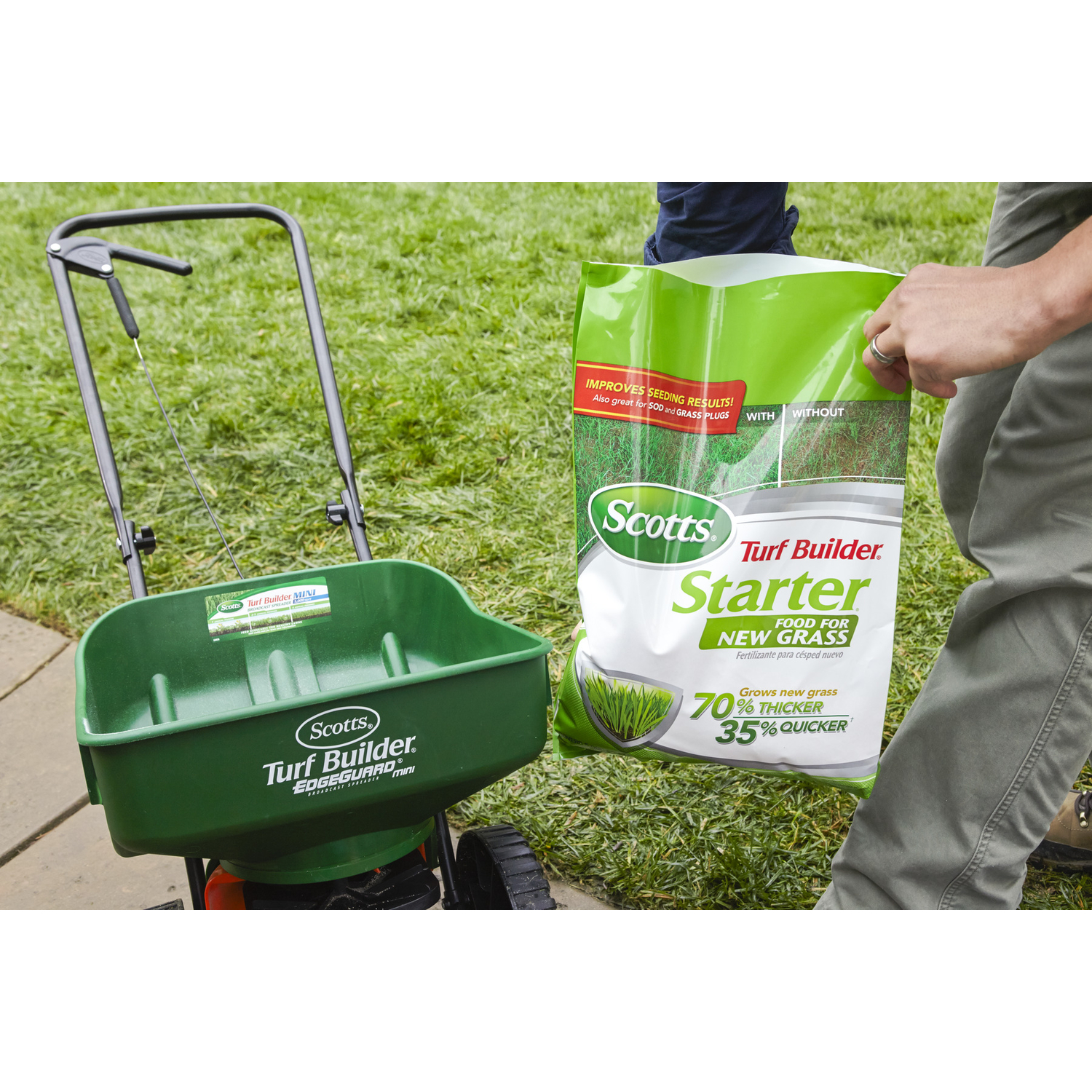 Scotts Turf Builder Lawn Starter Lawn Fertilizer For All Grasses 1000 ...