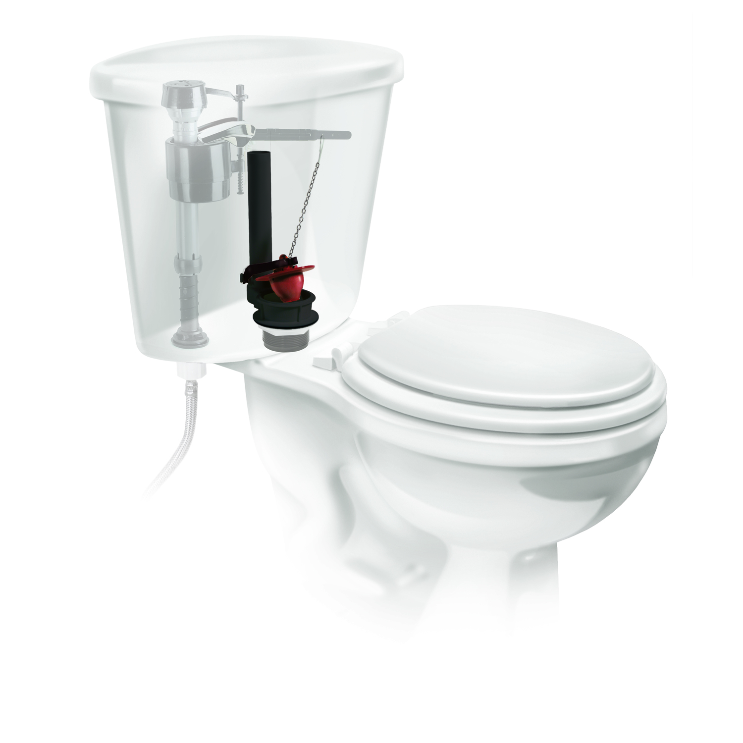 Fluidmaster Toilet Flush Valve Black Plastic For Universal | Stine Home ...