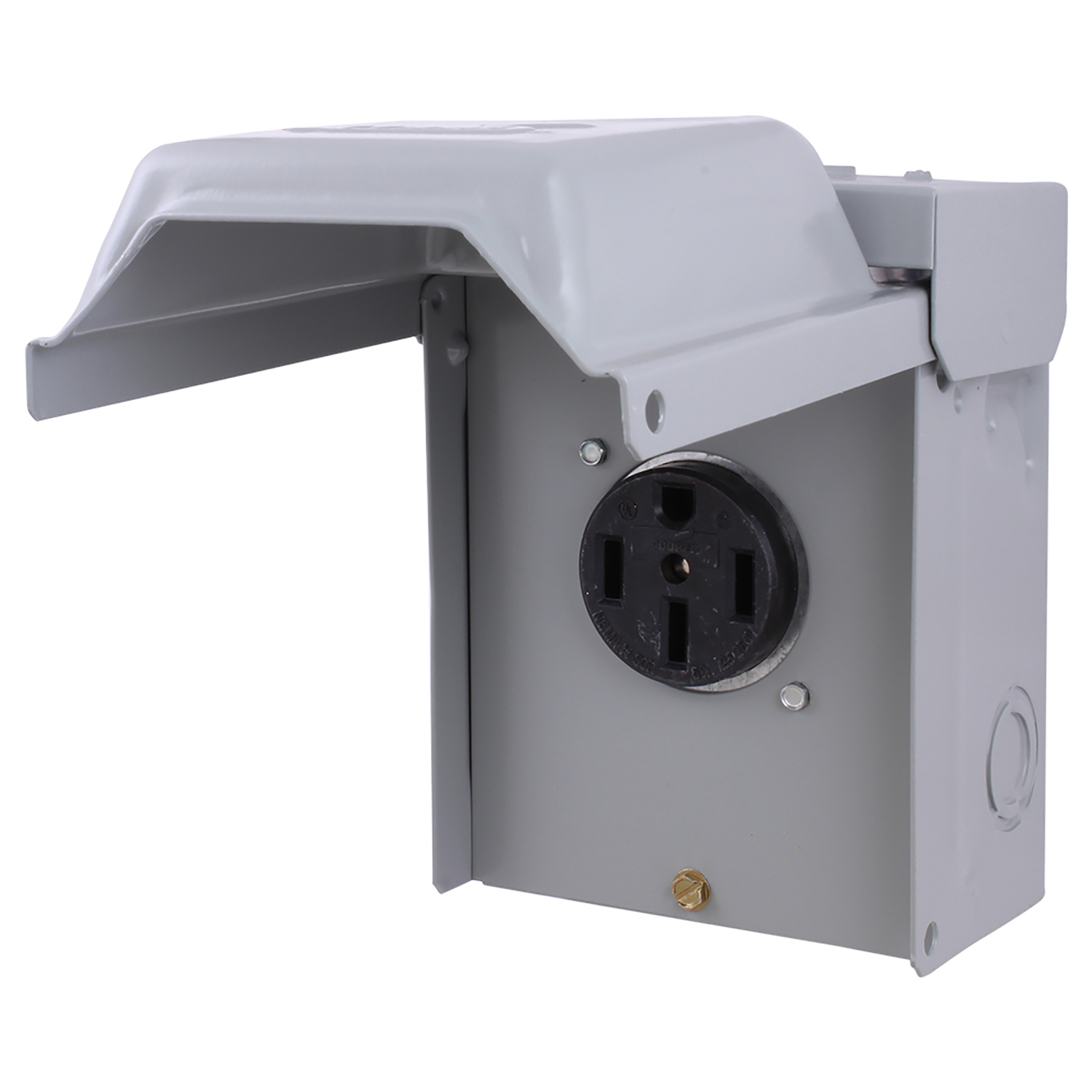 GE 50 amps 240 V Single Silver RV Power Outlet 1 pk | Stine Home + Yard ...