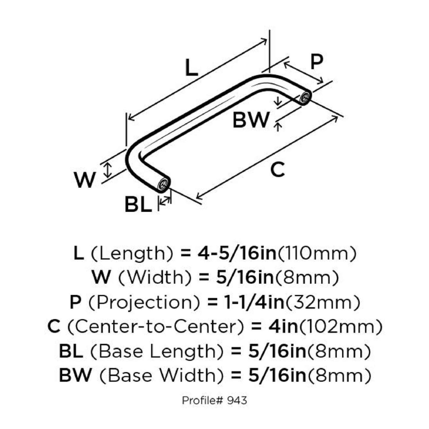 Amerock Allison Allison Cabinet Pull 4in. Brushed Chrome 1 Pack | Stine ...