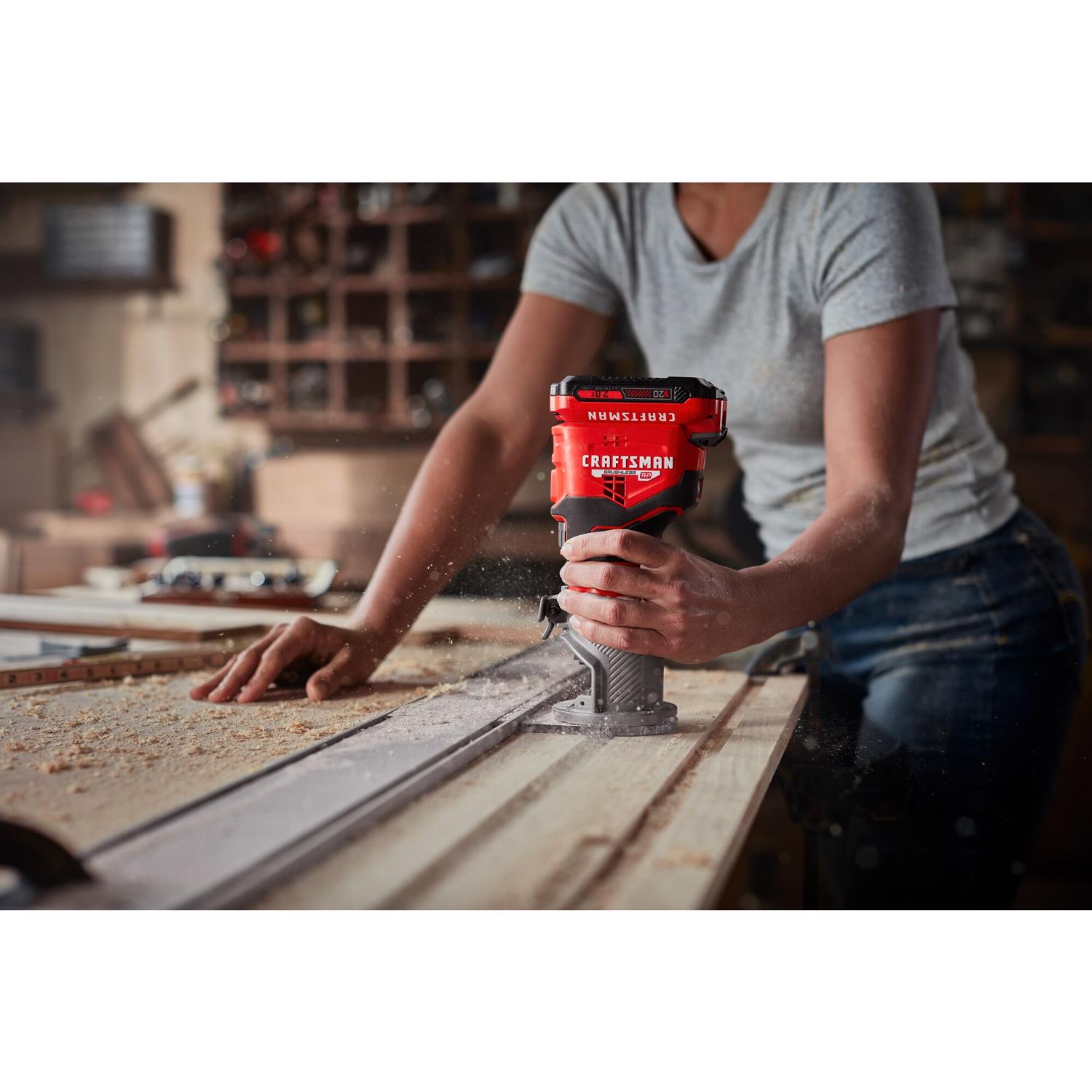 Craftsman V20 Cordless Fixed Base Router Tool Only | Stine Home + Yard ...