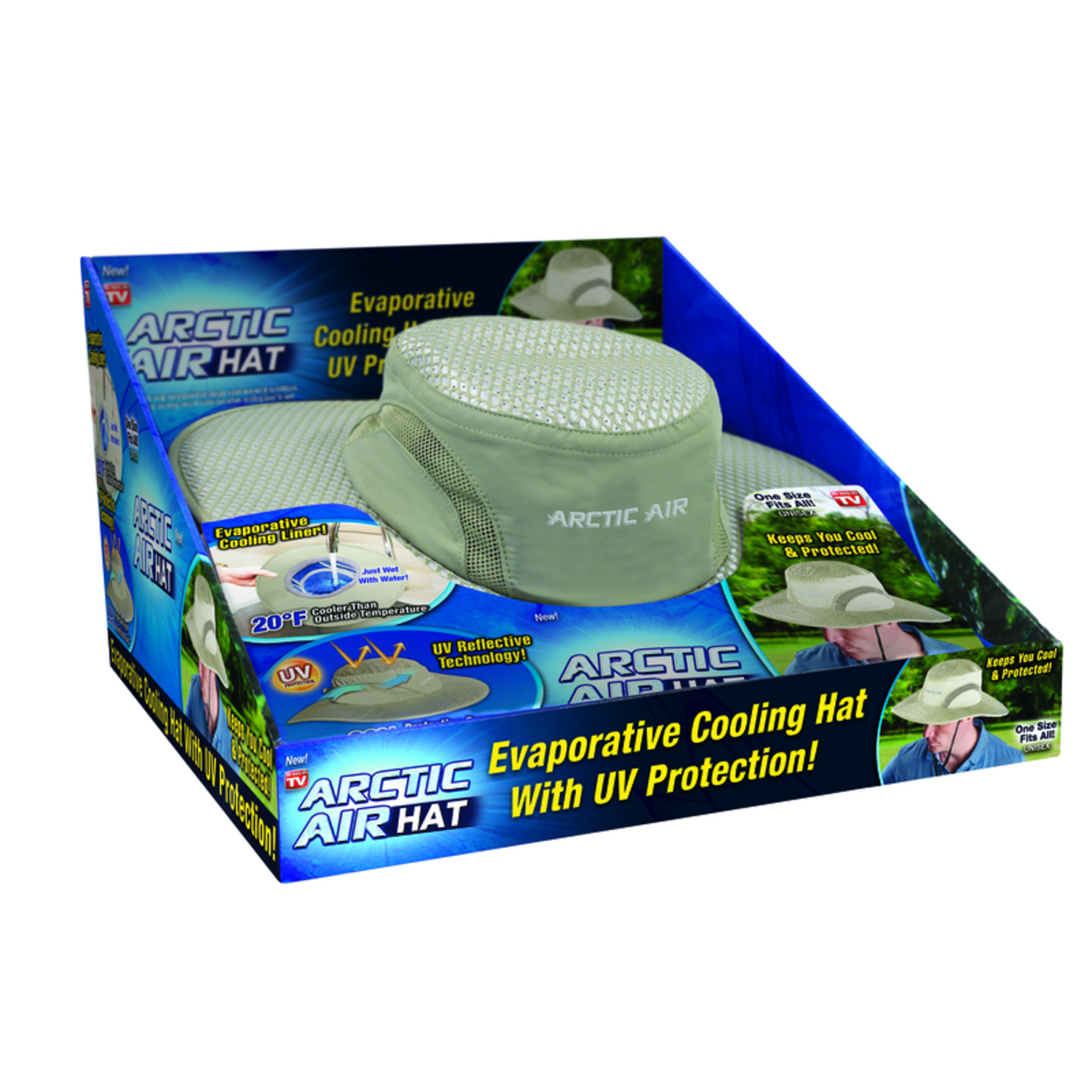 Arctic Air Evaporative Cooling Hat Beige One Size Fits Most | Stine ...