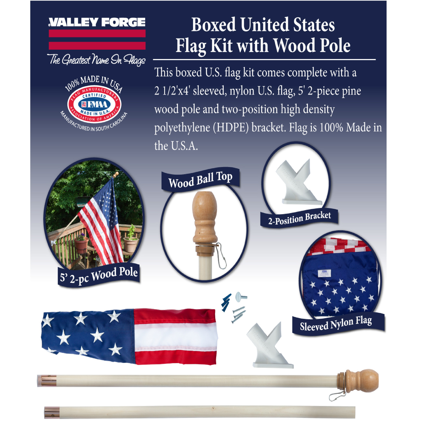 Valley Forge American Flag Kit | Stine Home + Yard : The Family You Can ...
