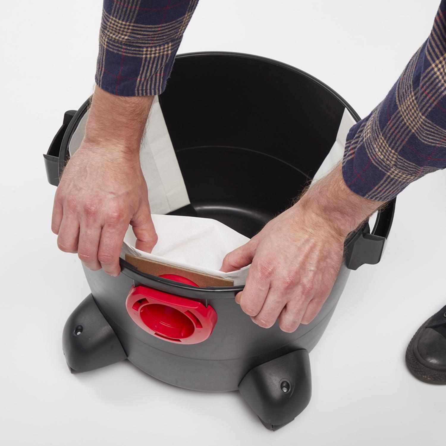 CRAFTSMAN 1 in. L X 10 in. W Wet/Dry Vac Filter Bag 5-8 gal 3 pc ...