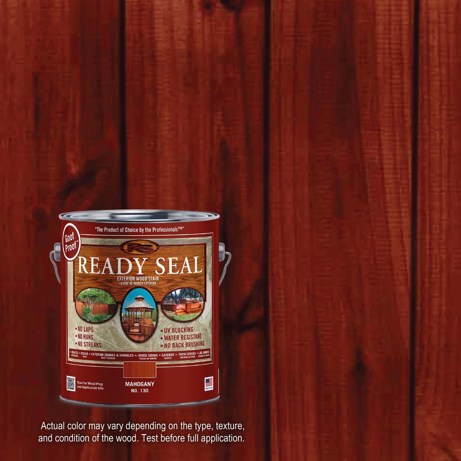 Ready Seal Goof Proof Semi-Transparent Flat Mahogany Oil-Based ...