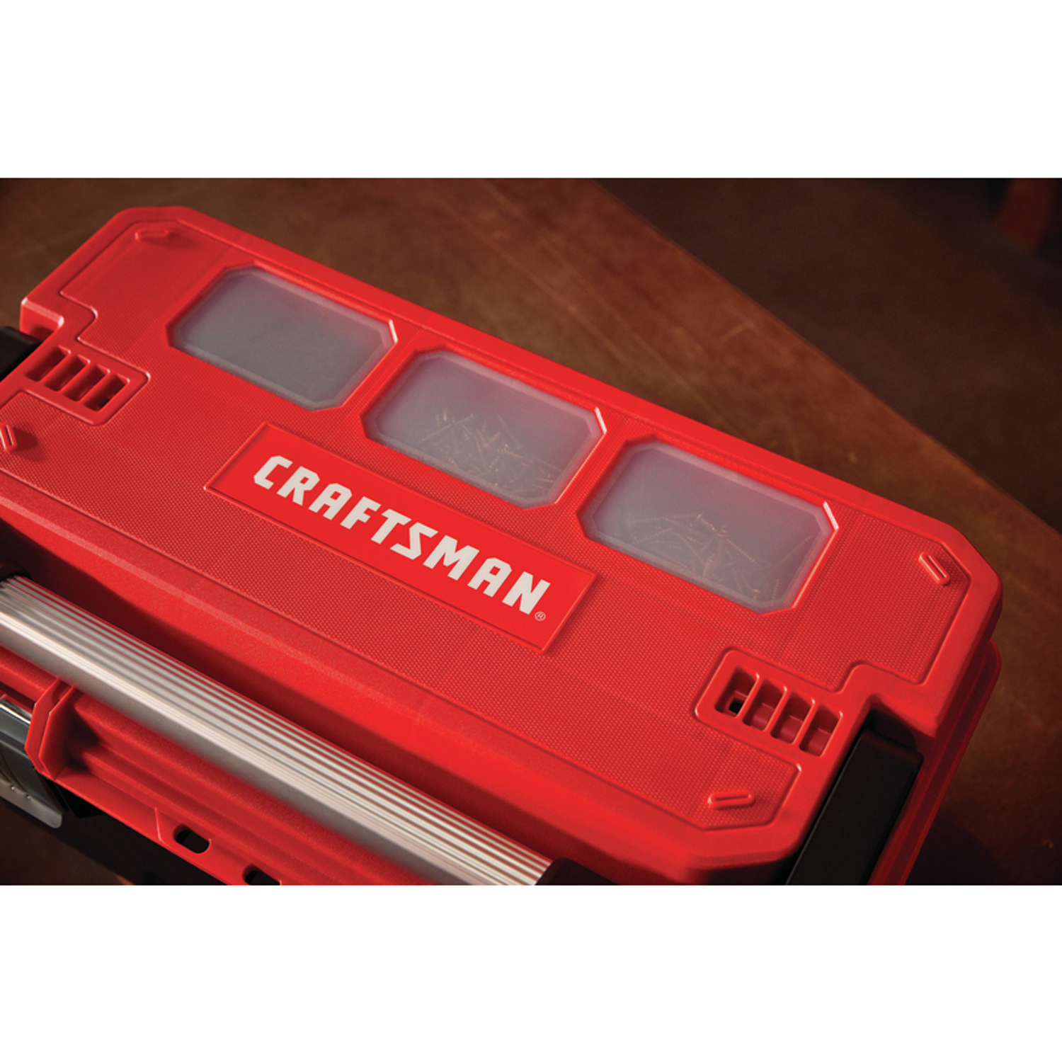 Craftsman Pro 20 in. Cantilever Tool Box 1257 cu in Black/Red | Stine ...