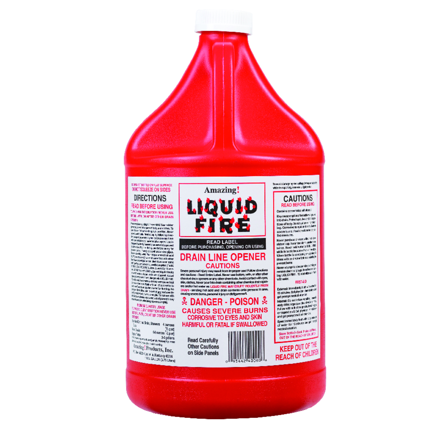 Amazing Liquid Fire Liquid Drain Opener 1 gal | Stine Home + Yard : The ...