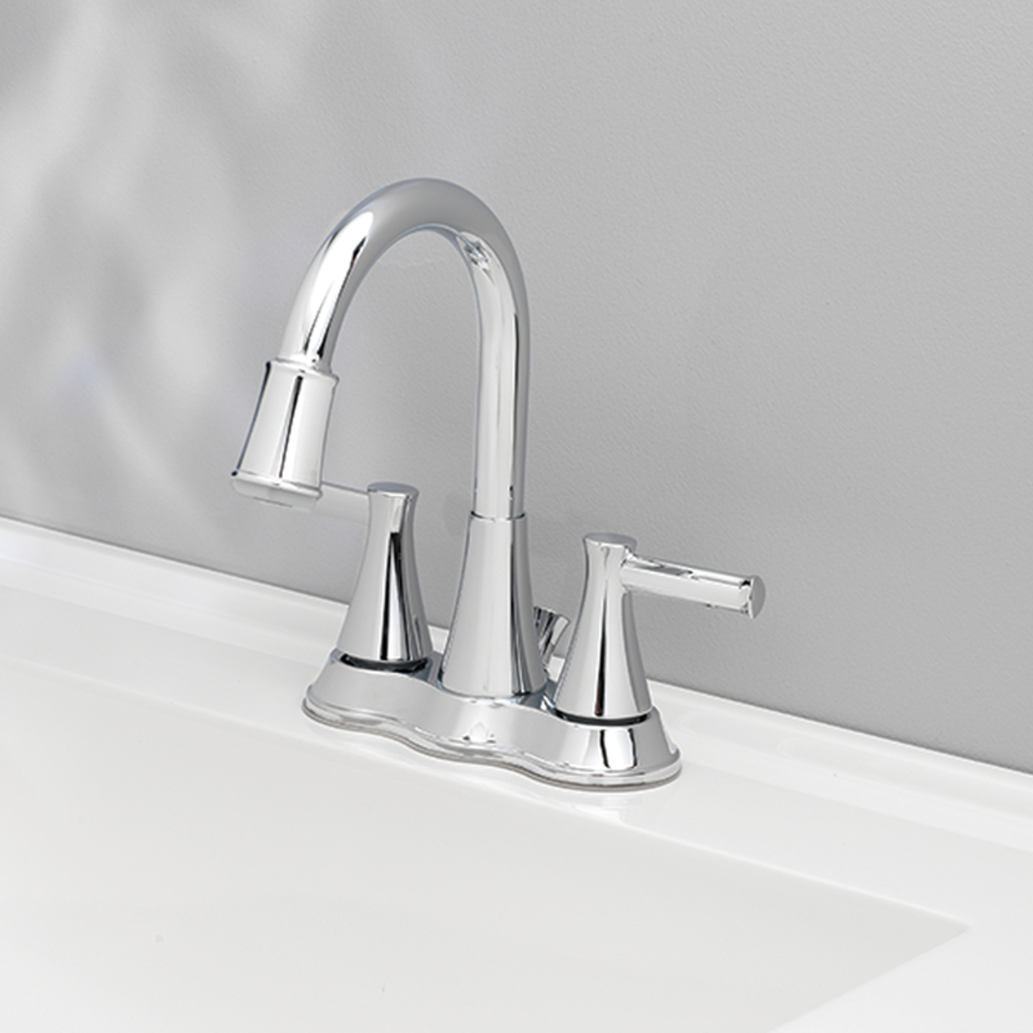 OakBrook Chrome Two-Handle Bathroom Sink Faucet 4 in. | Stine Home ...