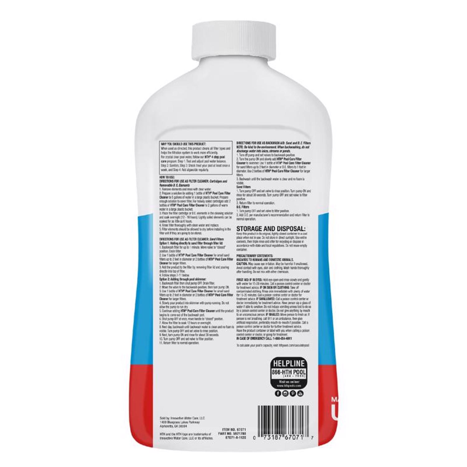 HTH Pool Care Liquid Filter Cleaner 32 oz | Stine Home + Yard : The ...