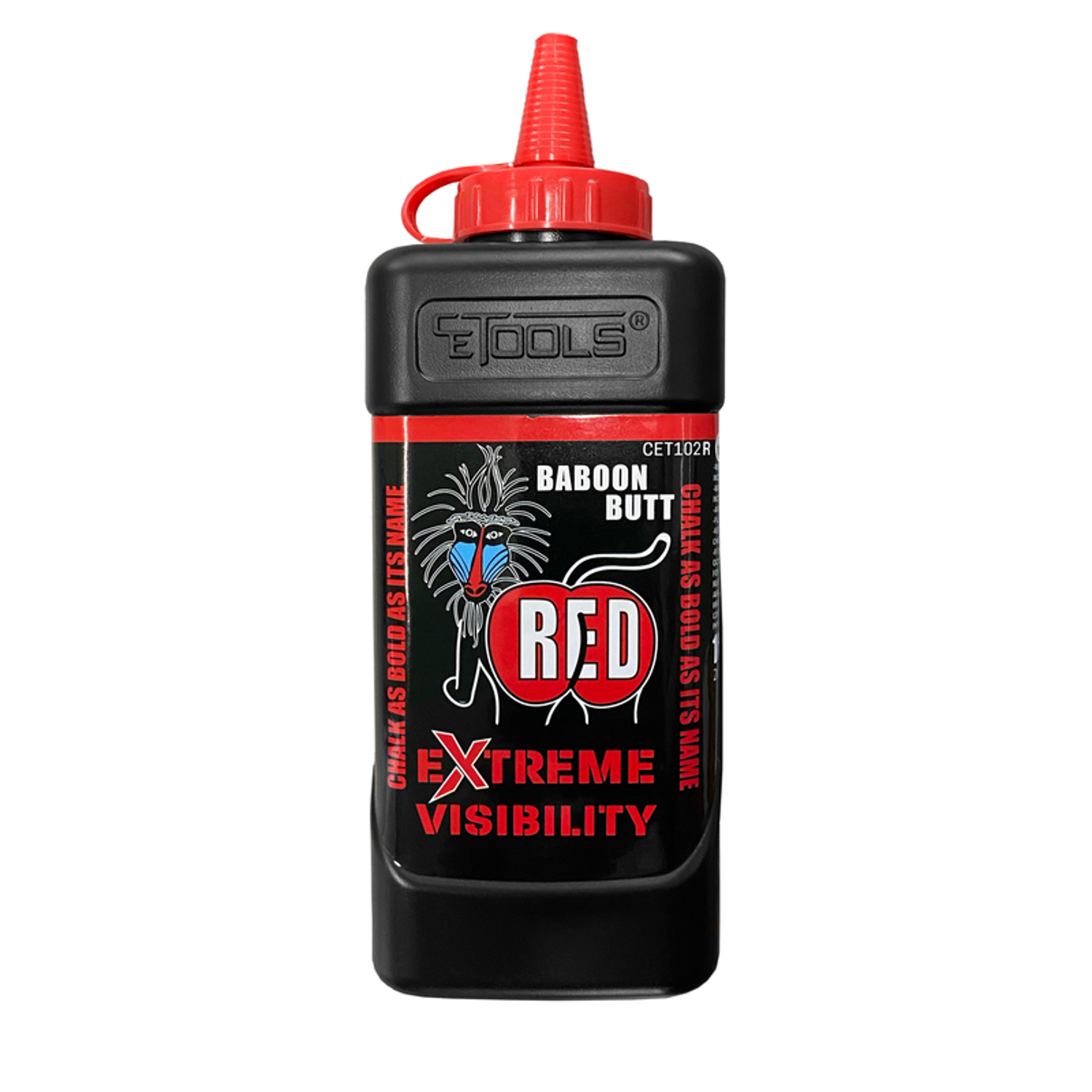 CE Tools 10 oz Permanent Extreme Visibility Marking Chalk Baboon Butt ...