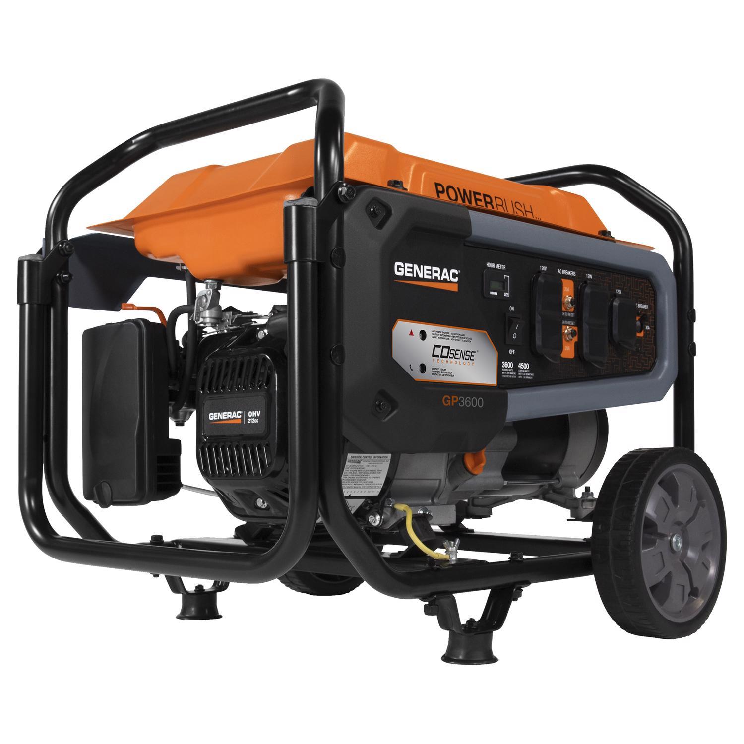 Generac 120 V Gas Portable Generator 3600 W | Stine Home + Yard : The ...