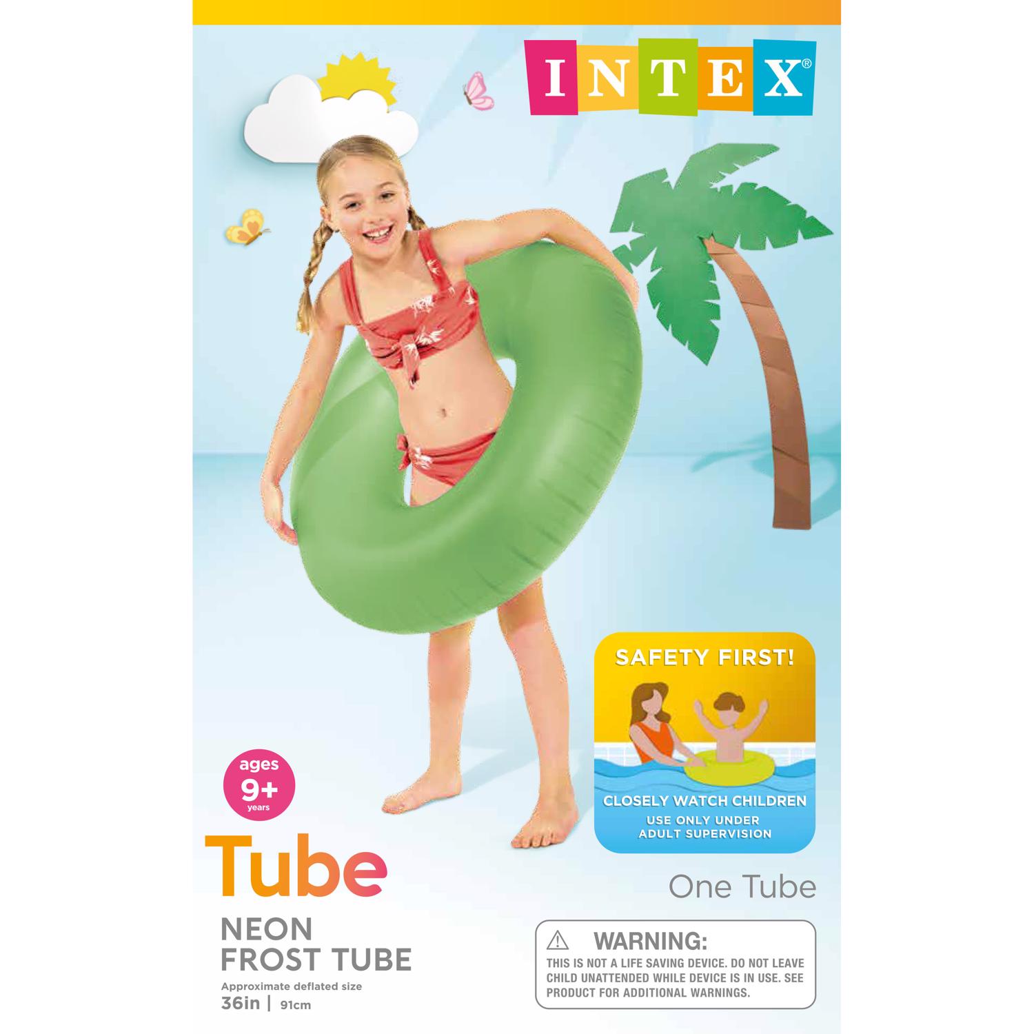 Intex Assorted Vinyl Inflatable Neon Frost Pool Float Tube | Stine Home + Yard : The Family You ...