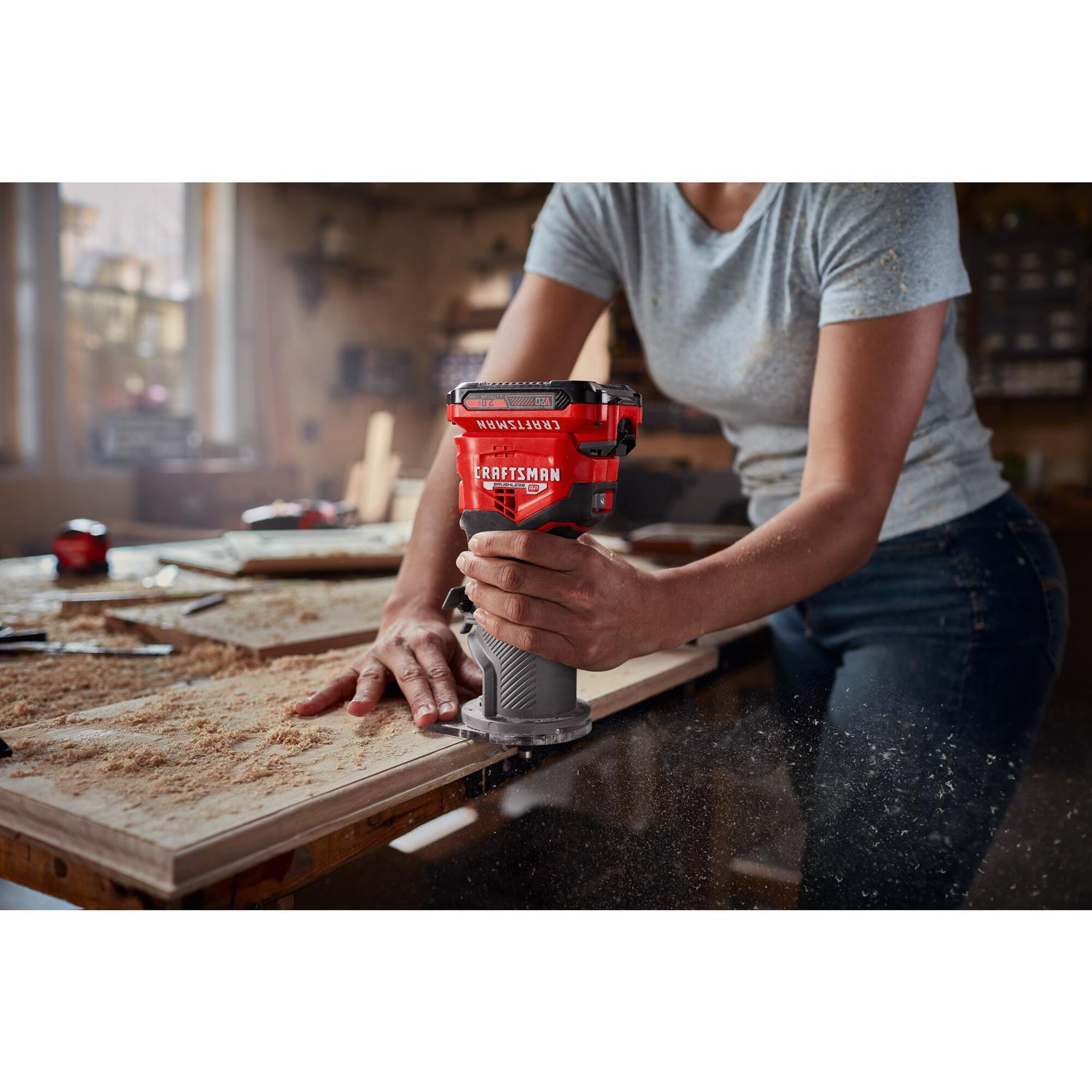 Craftsman V20 Cordless Fixed Base Router Tool Only | Stine Home + Yard ...