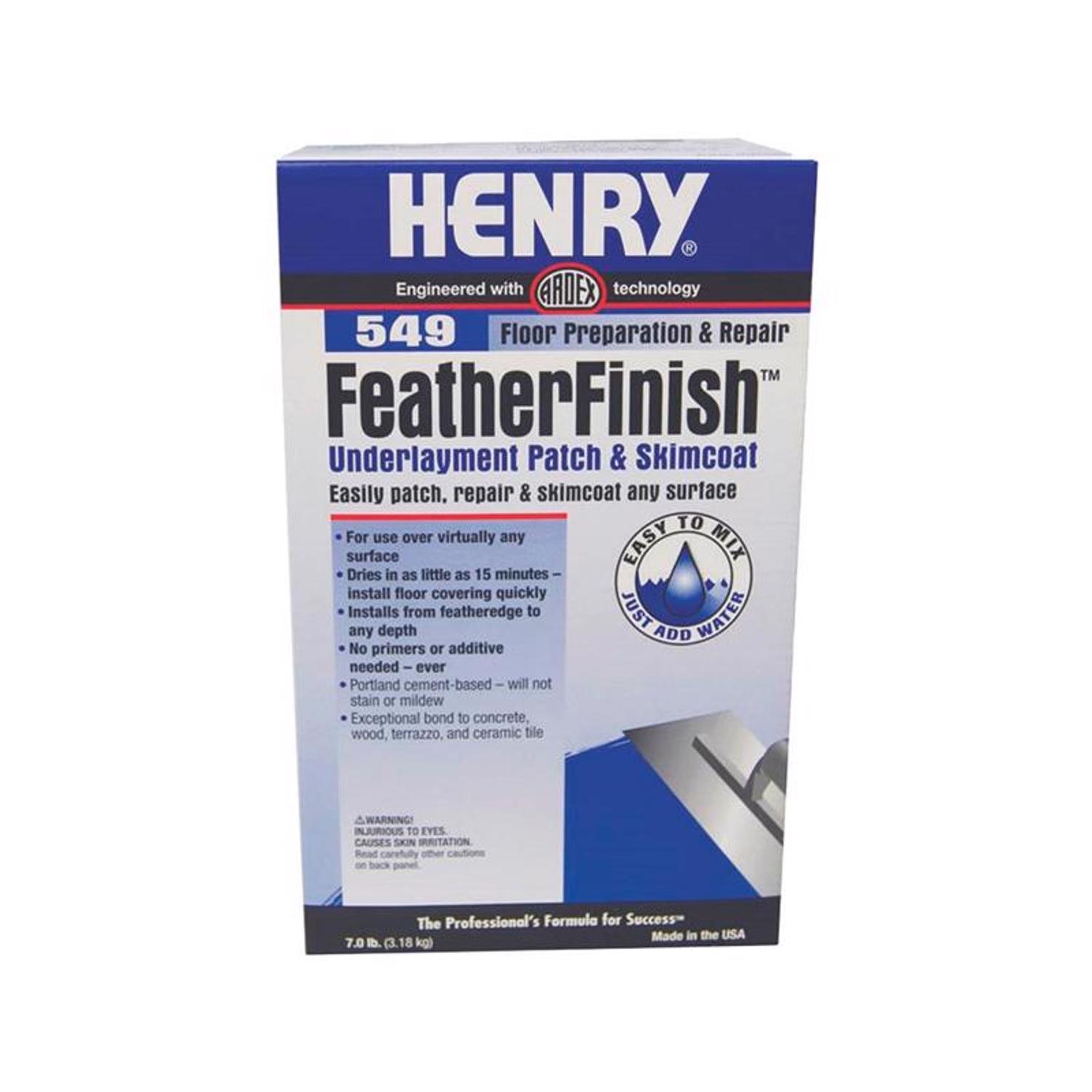 Henry 549 Feather Finish Gray Underlayment Patch and Skimcoat 7 lb ...