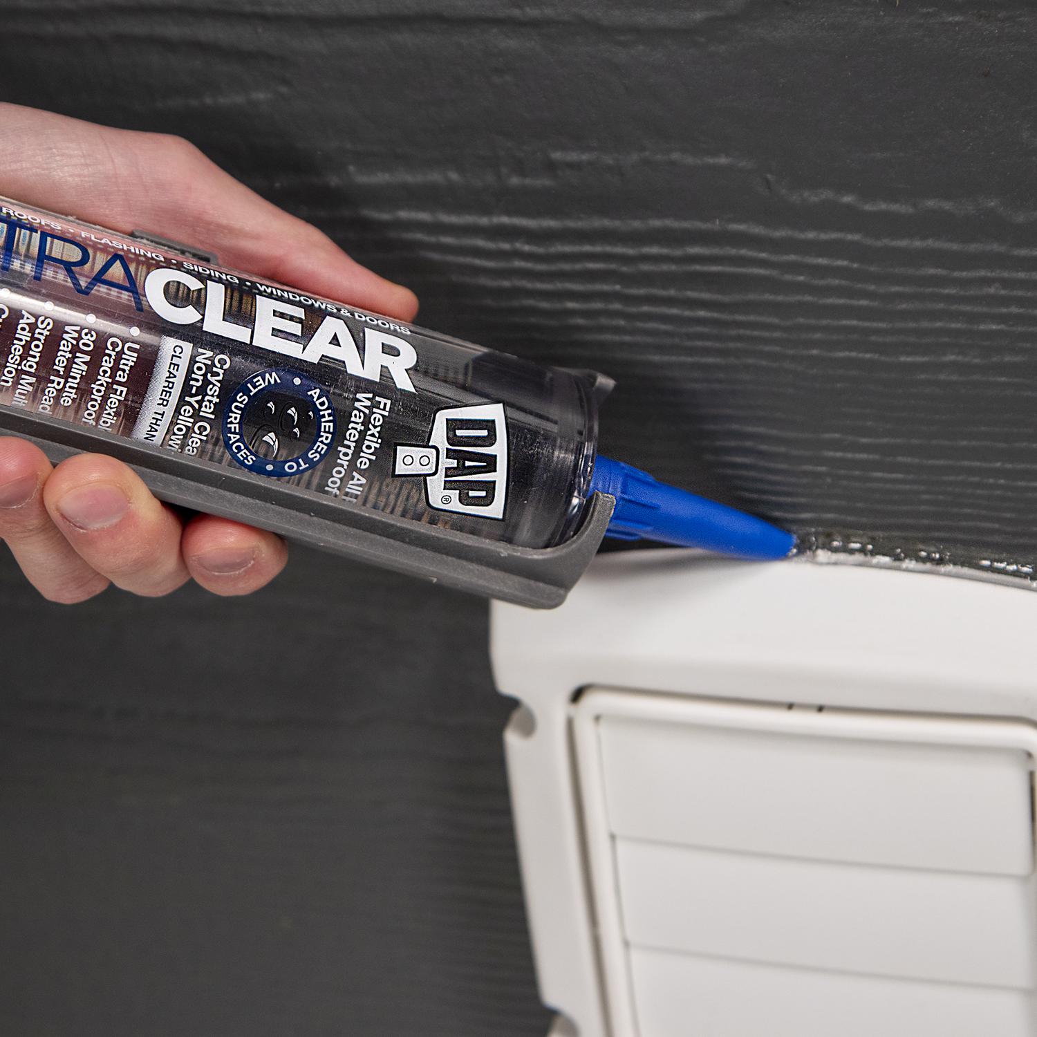 DAP Ultra Clear Clear Synthetic Rubber All Purpose Waterproof Sealant ...