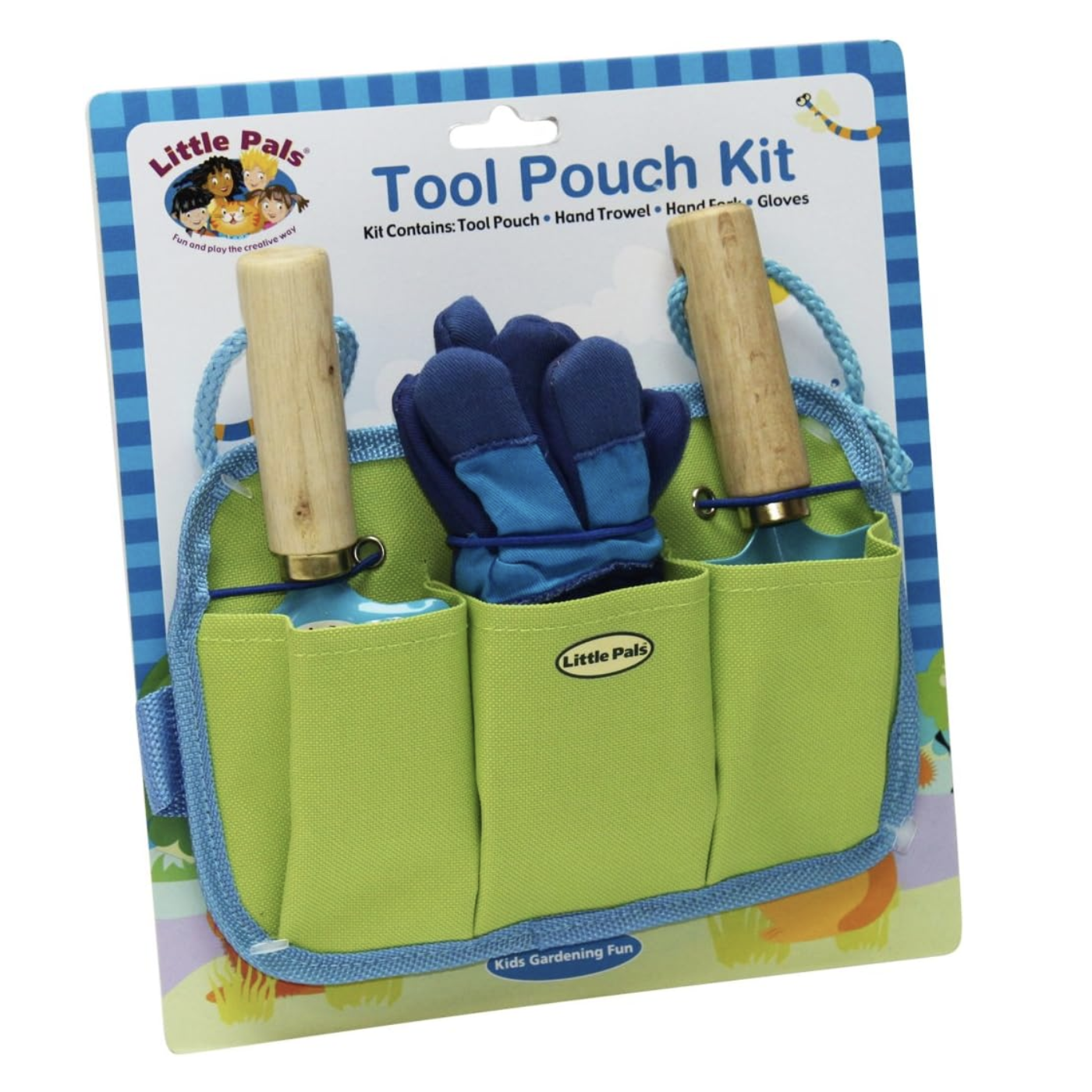 Tierra Garden Little Pals Kids Tool Pouch Kit, Blue | Stine Home + Yard ...