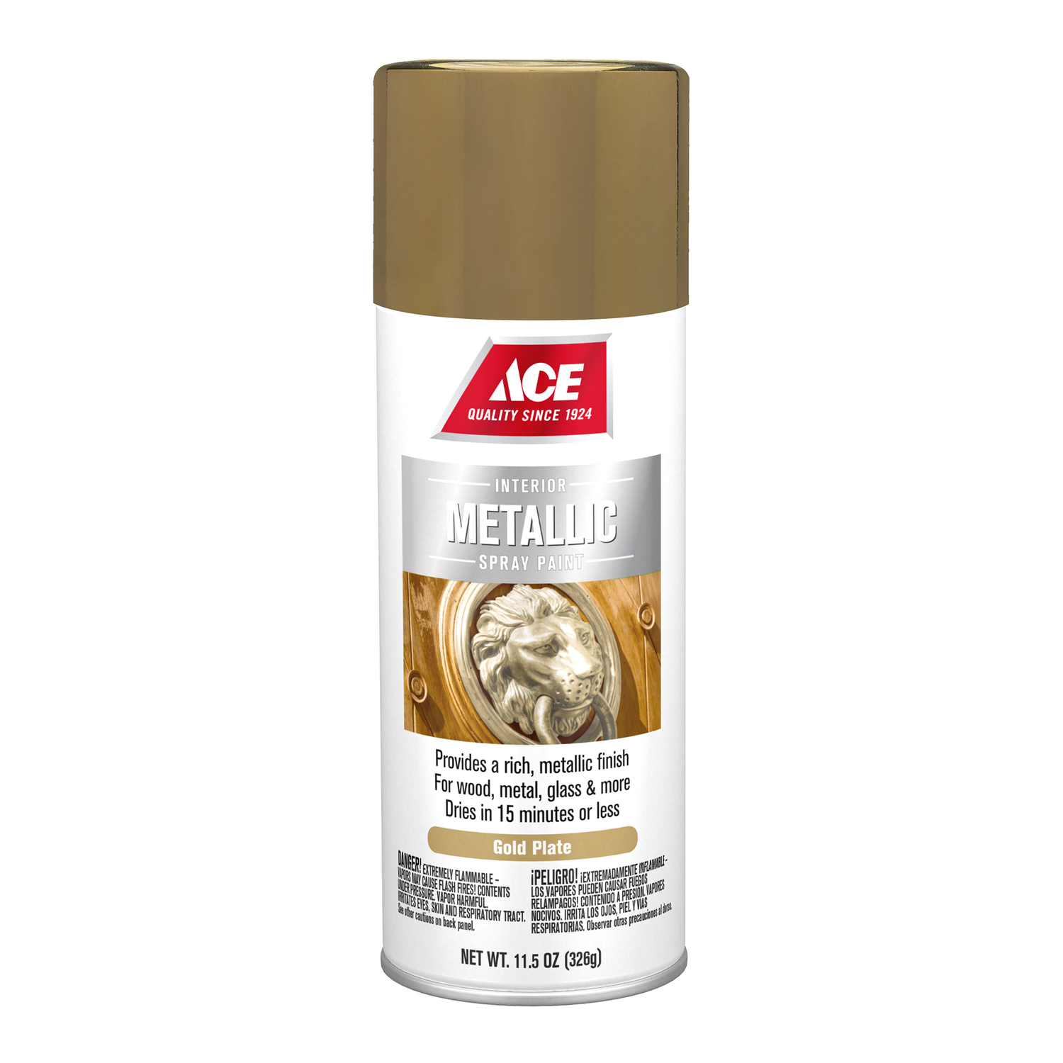 Ace Metallic Gold Plate Spray Paint 11.5 oz | Stine Home + Yard : The ...