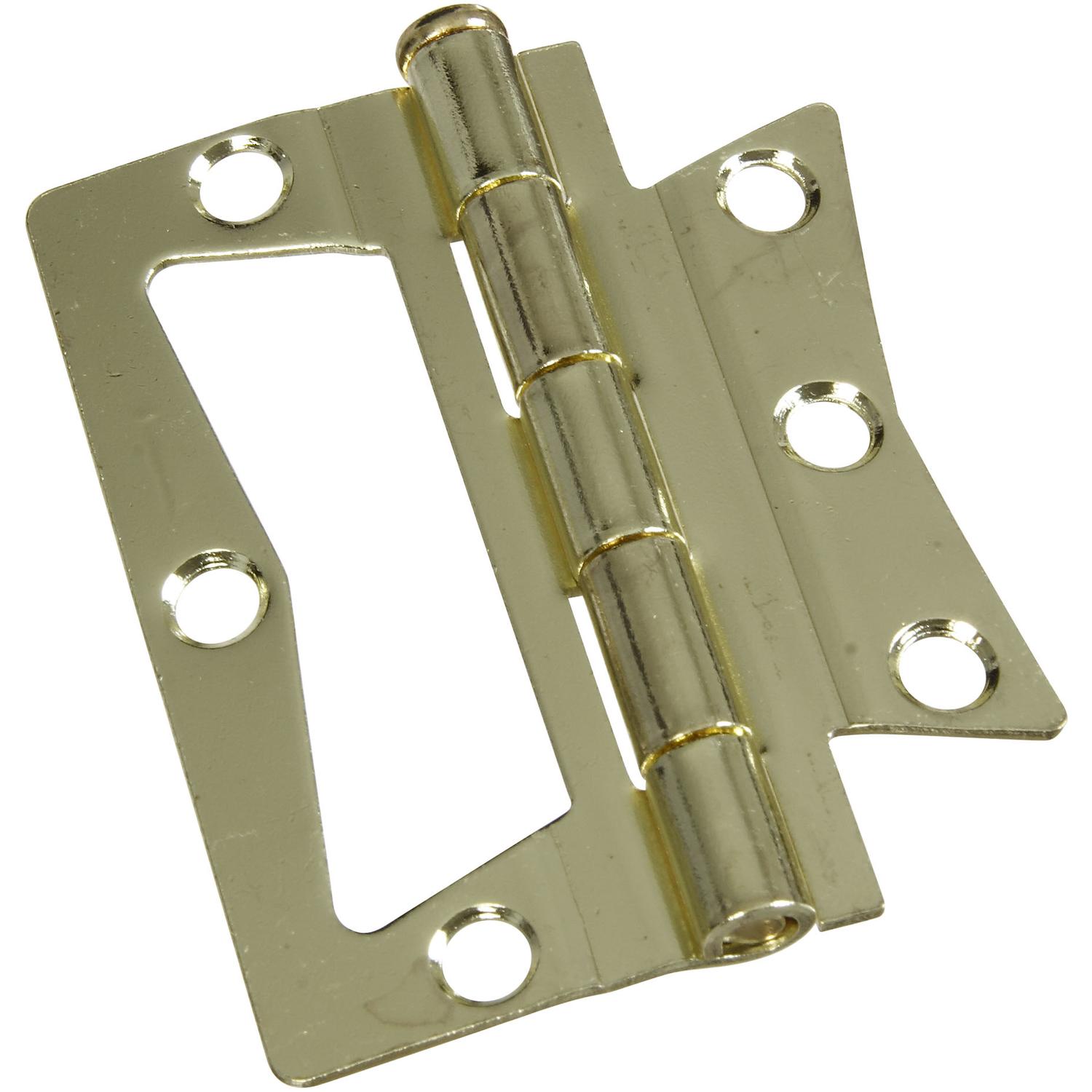 National Hardware 3 in. L Brass Surface-Mounted Hinge 2 pk | Stine Home ...