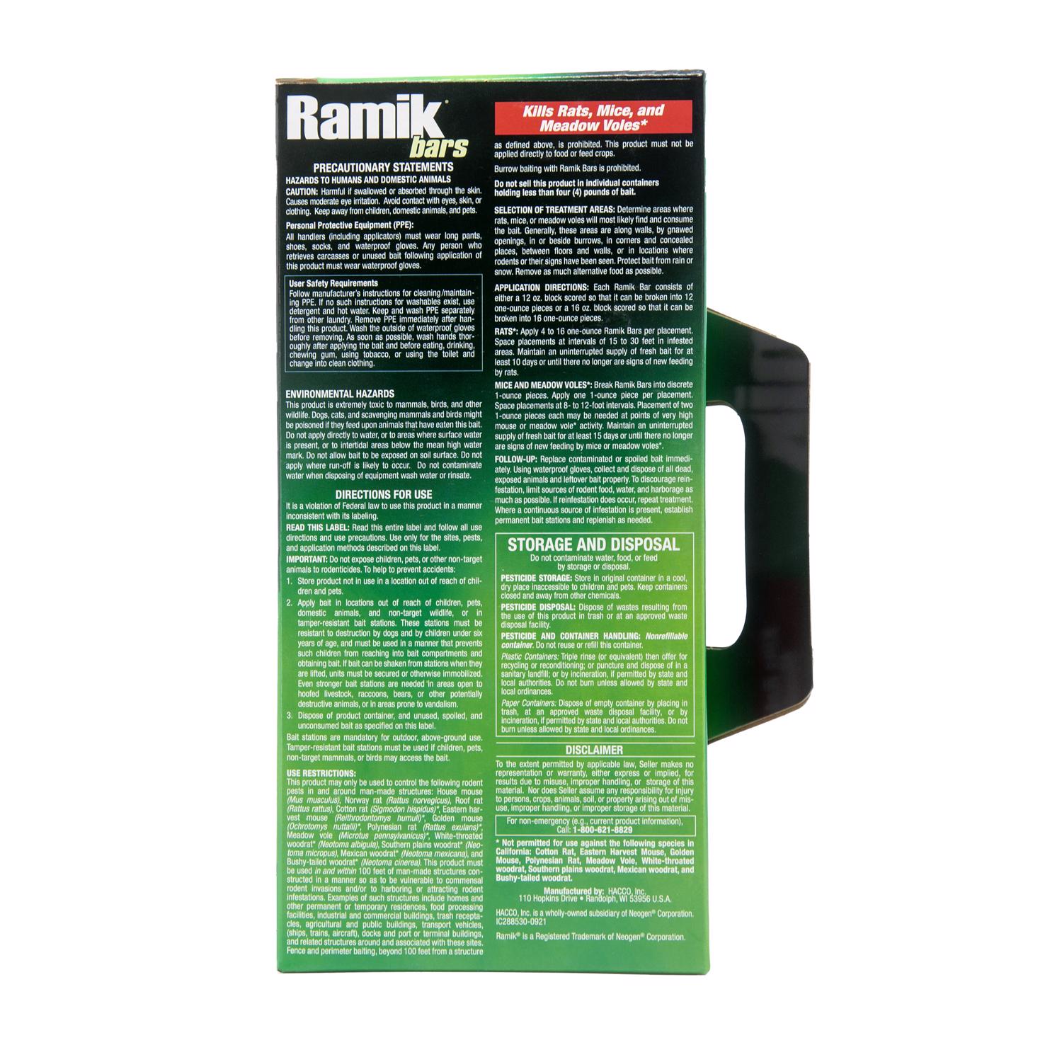 Ramik Fish-Flavored Bait Blocks For Mice and Rats 4 lb 4 pk | Stine ...