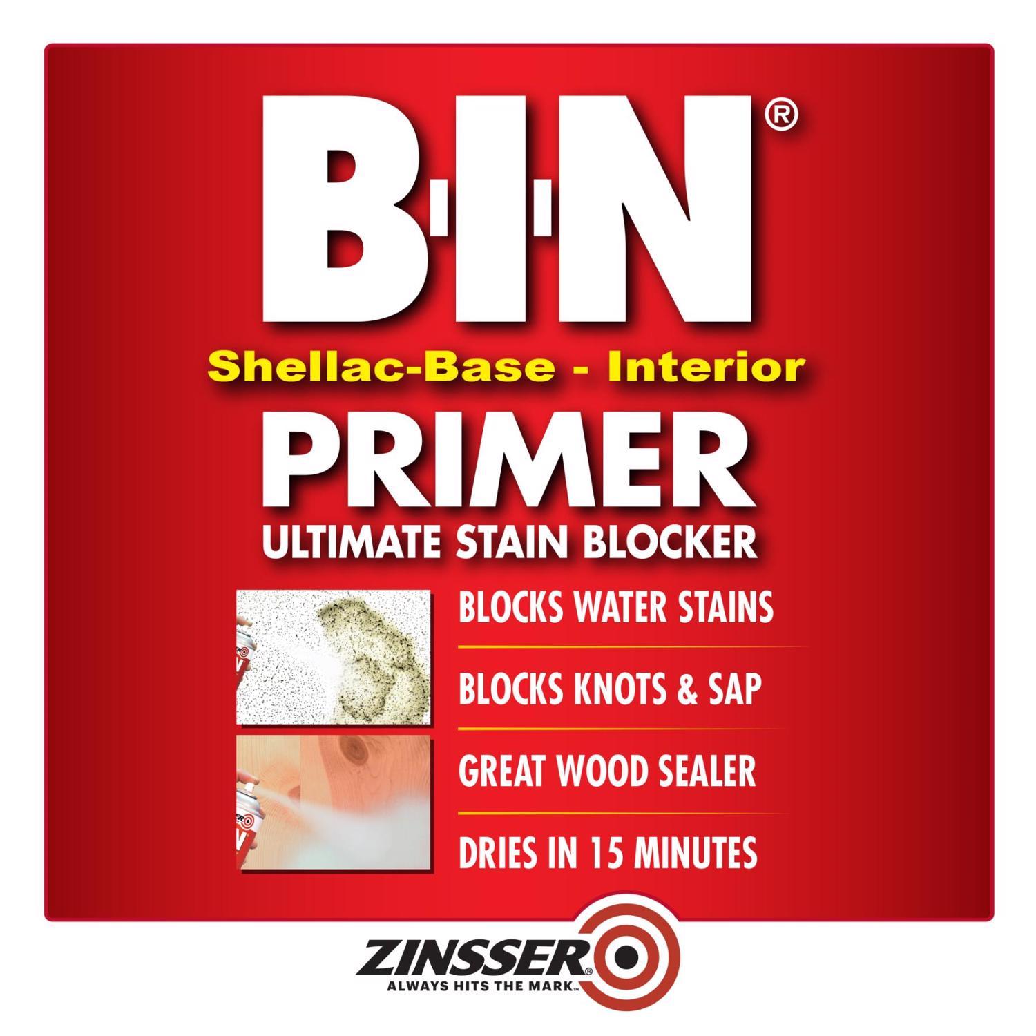 Zinsser B-I-N White Shellac-Based Spray Primer and Sealer 13 oz | Stine ...