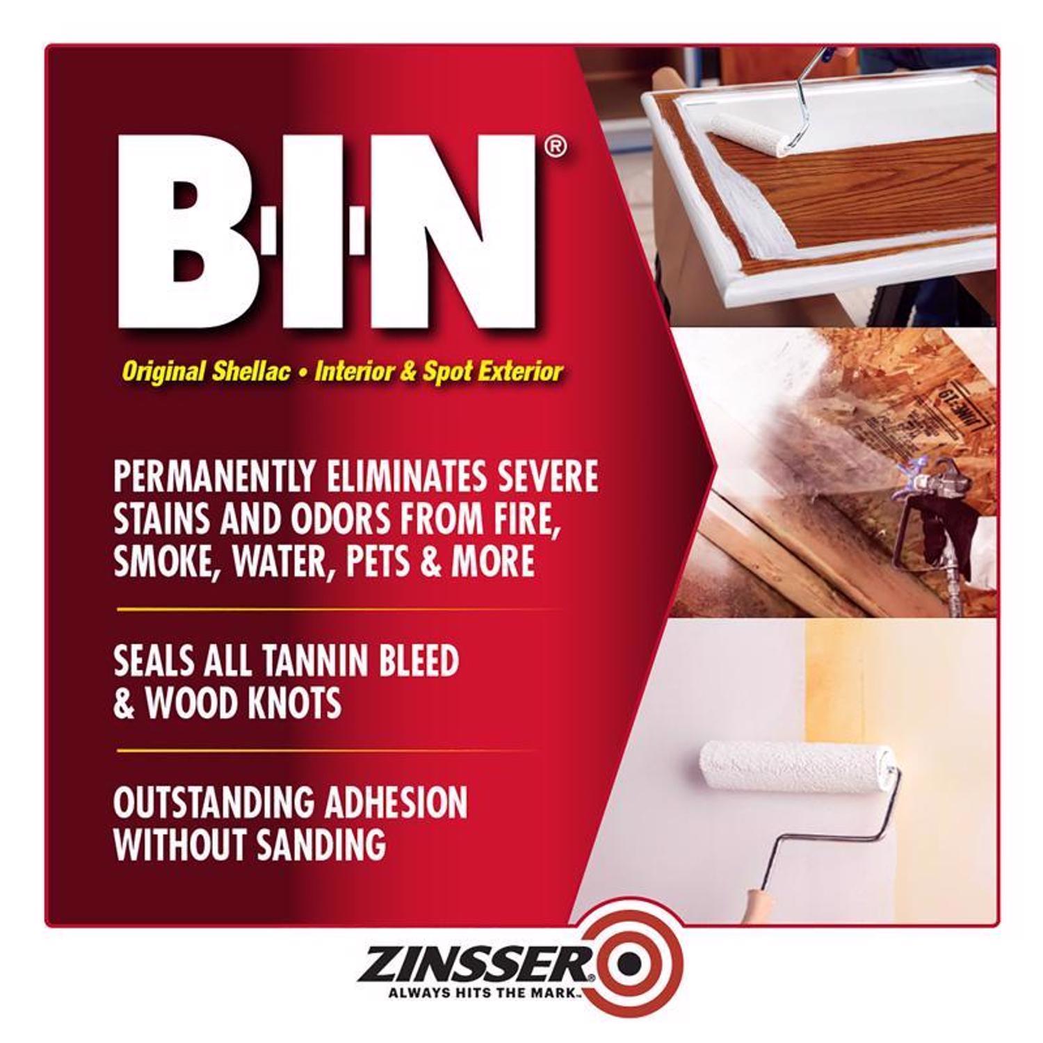 Zinsser B-I-N White Shellac-Based Primer 5 gal | Stine Home + Yard ...