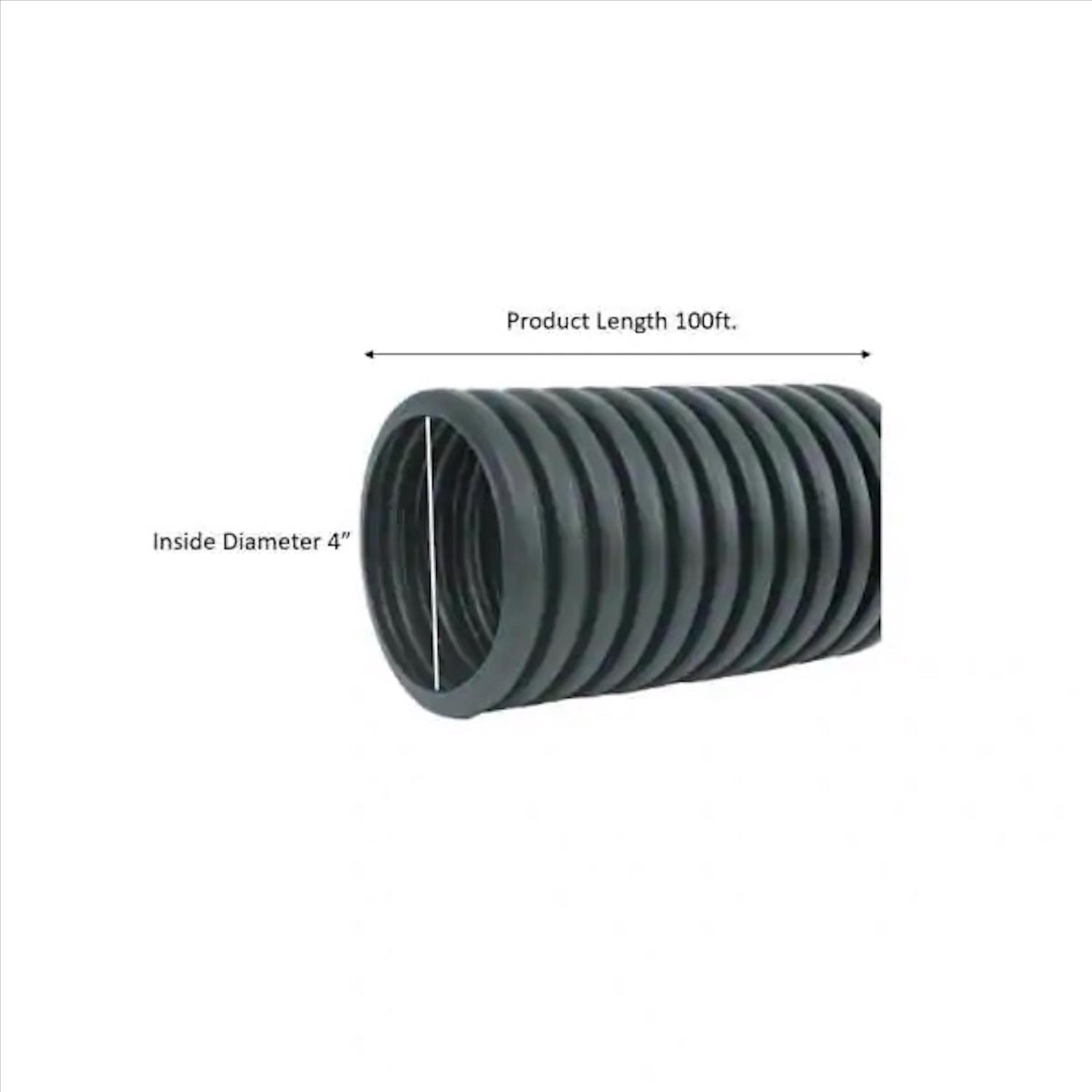 Advance Drainage Systems 4 in. D X 100 ft. L Polyethylene Slotted ...
