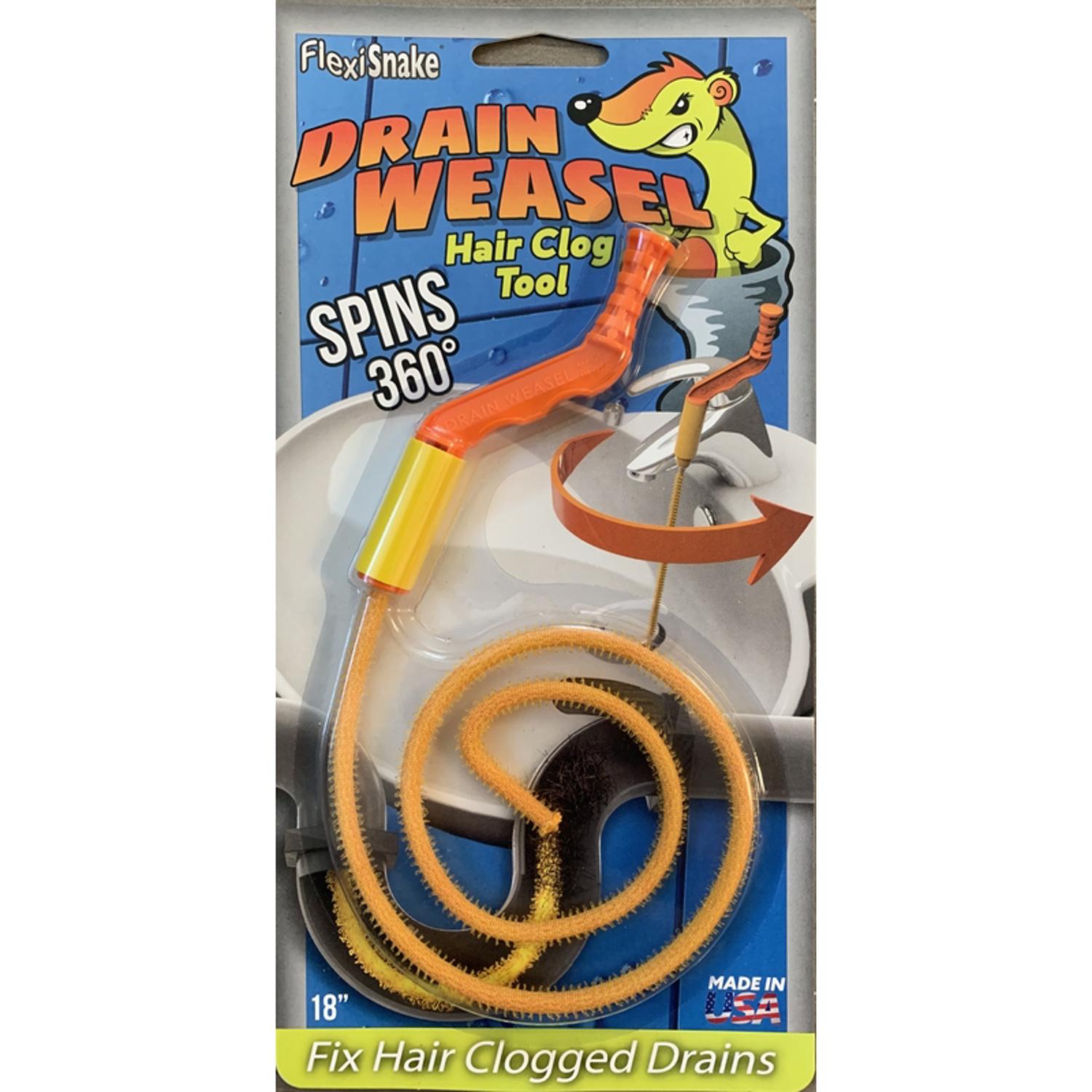 FlexiSnake The Drain Weasel 1.5 ft. L Hair Clog Tool | Stine Home ...