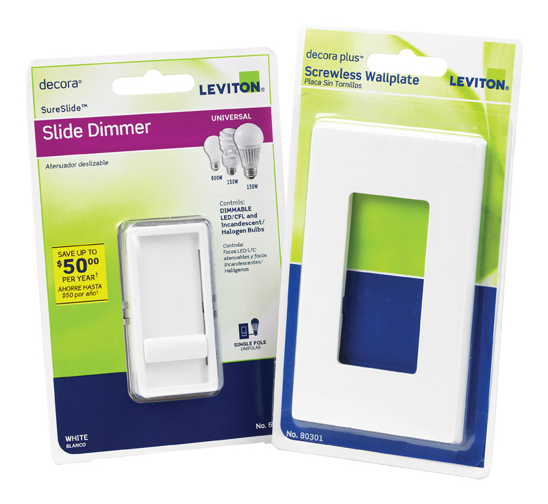 Leviton Decora SureSlide White 600 W Slide Dimmer Switch 1 pk | Stine ...