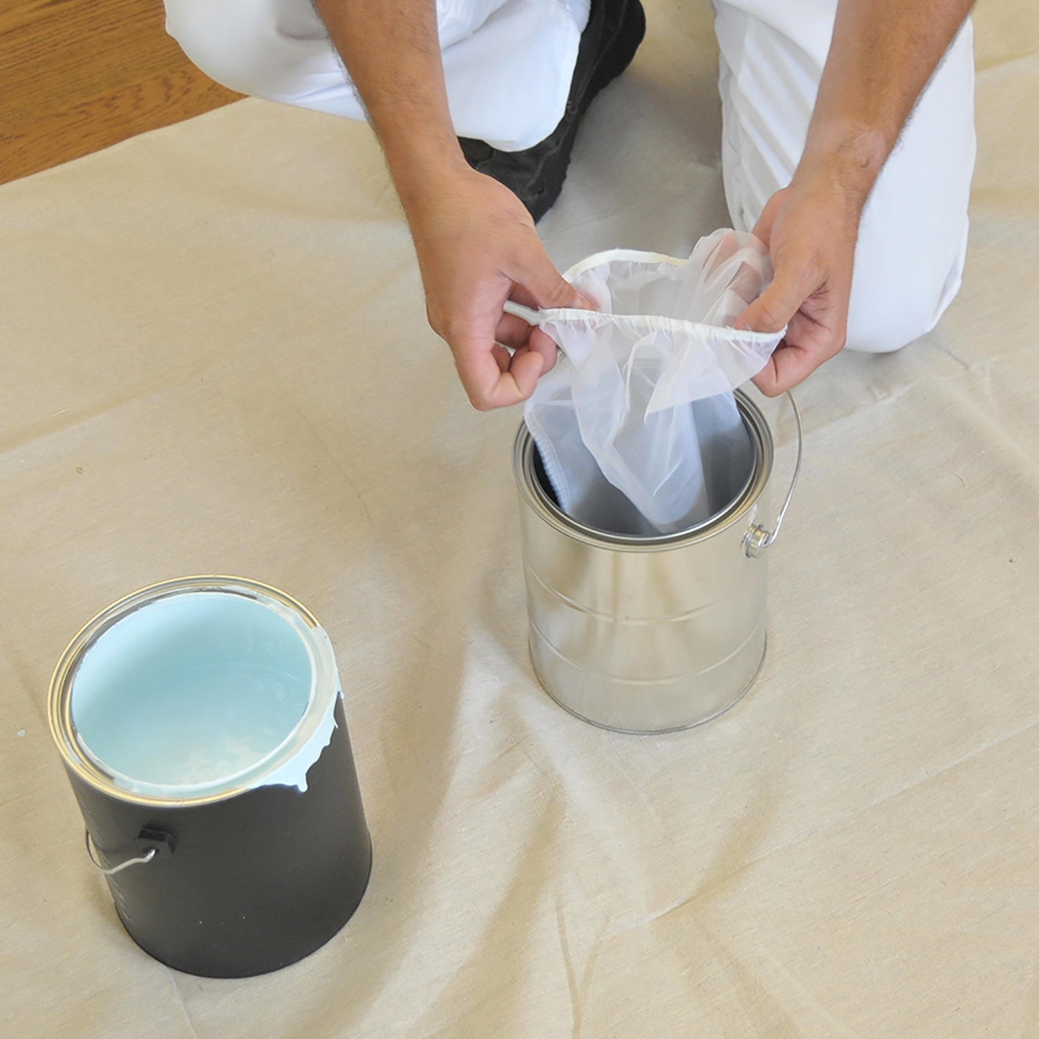 SuperTuff White Nylon Mesh Elastic Top Paint Strainer | Stine Home ...