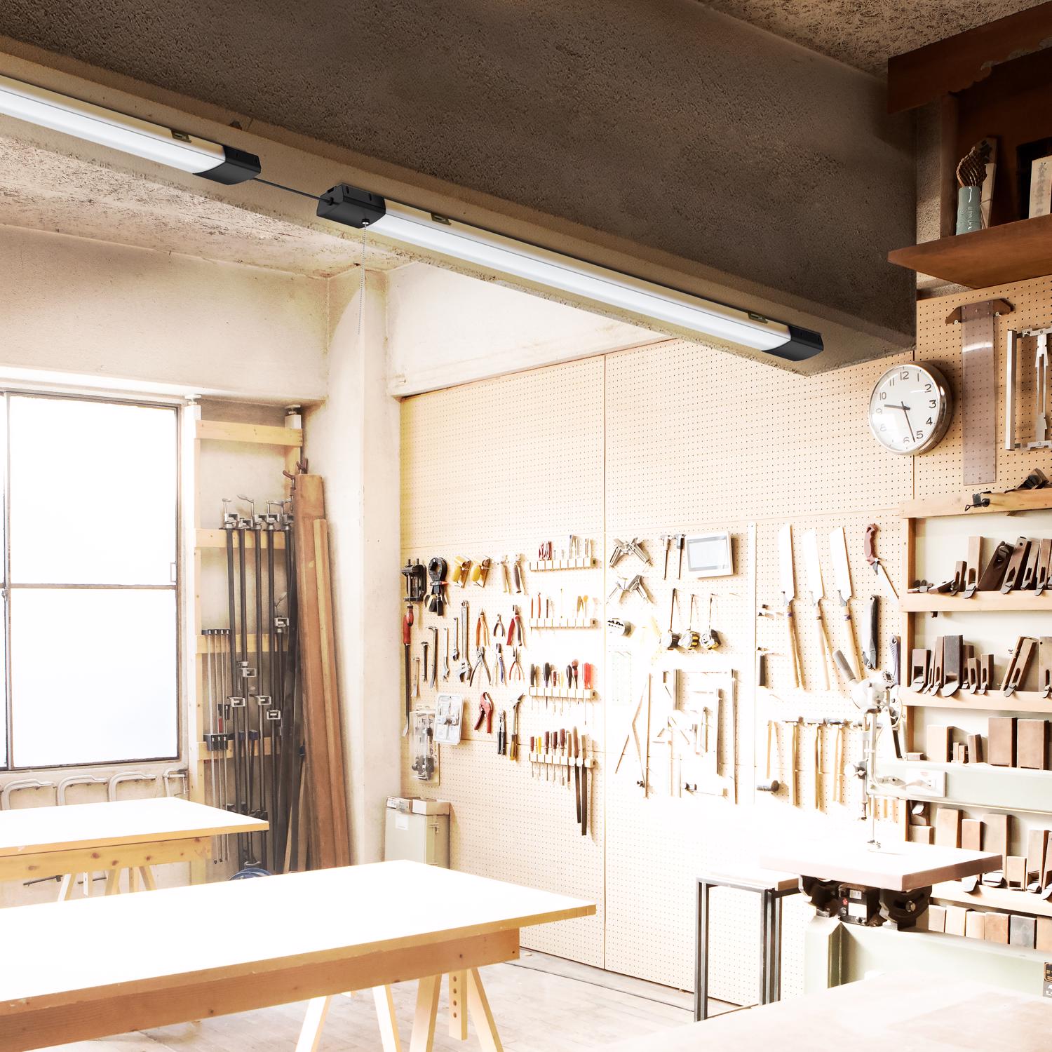 Metalux 48 in. 1-Light ct 80 W LED Shop Light | Stine Home + Yard : The ...