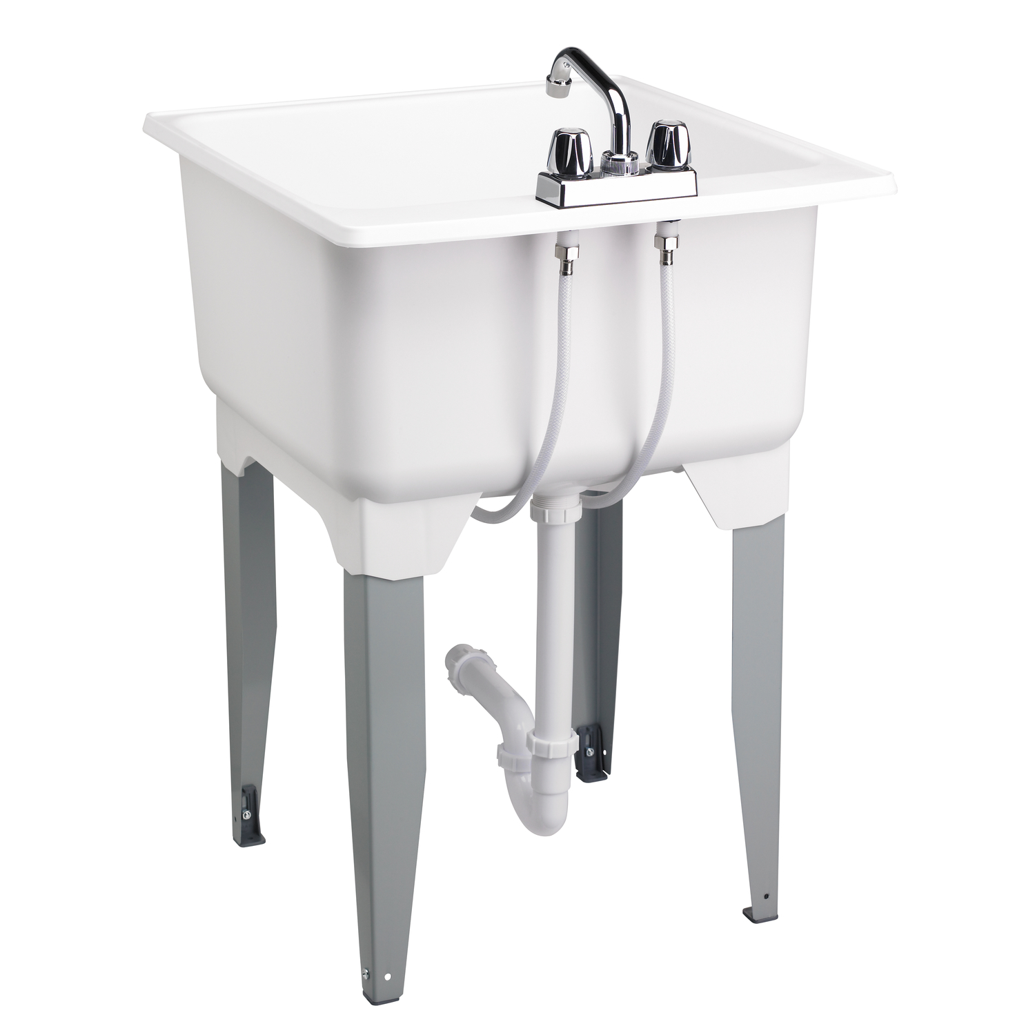 Mustee Utilatub 23 in. W X 25 in. D Single Polypropylene Laundry Tub ...