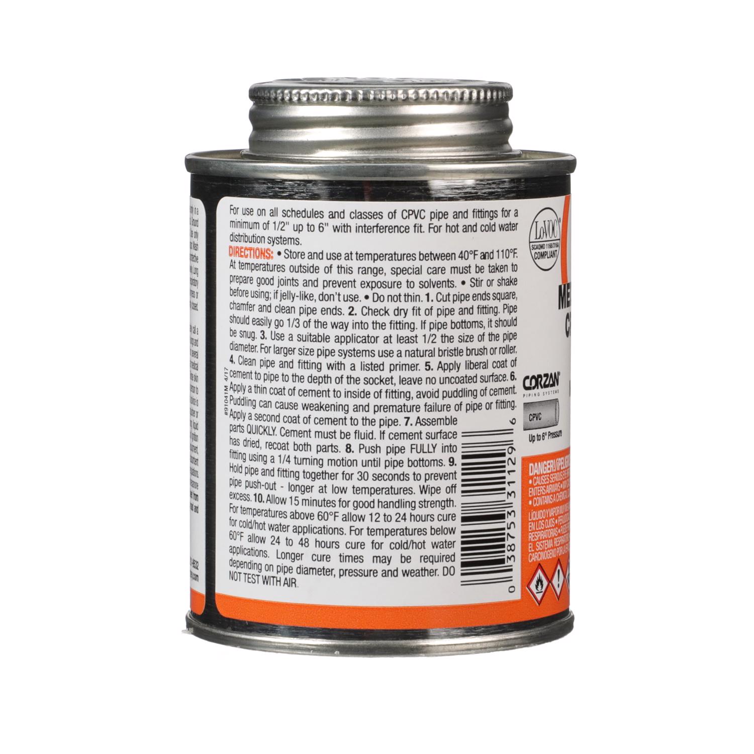 Oatey Orange Cement For CPVC 8 oz | Stine Home + Yard : The Family You ...