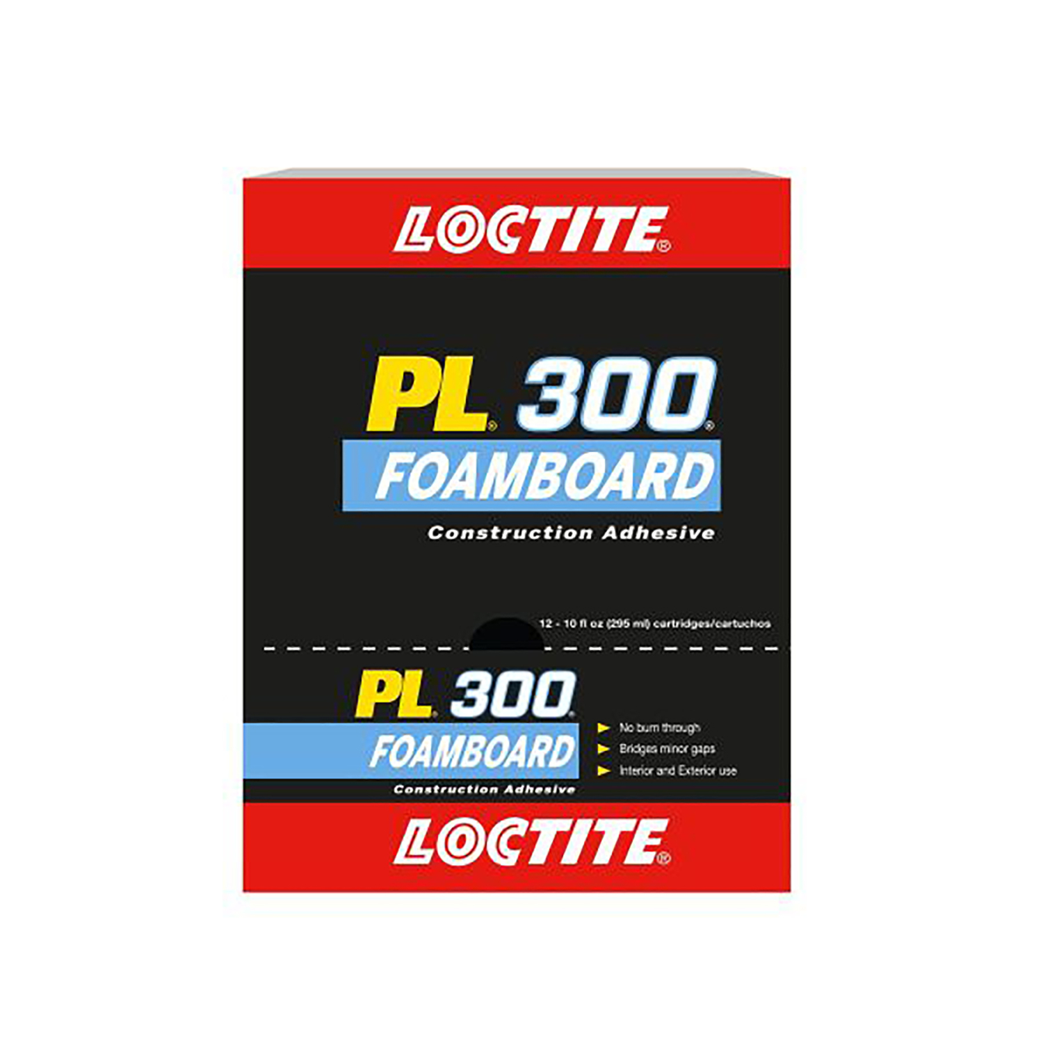 Loctite PL 300 Foamboard Acrylic Latex Construction Adhesive 10 oz ...